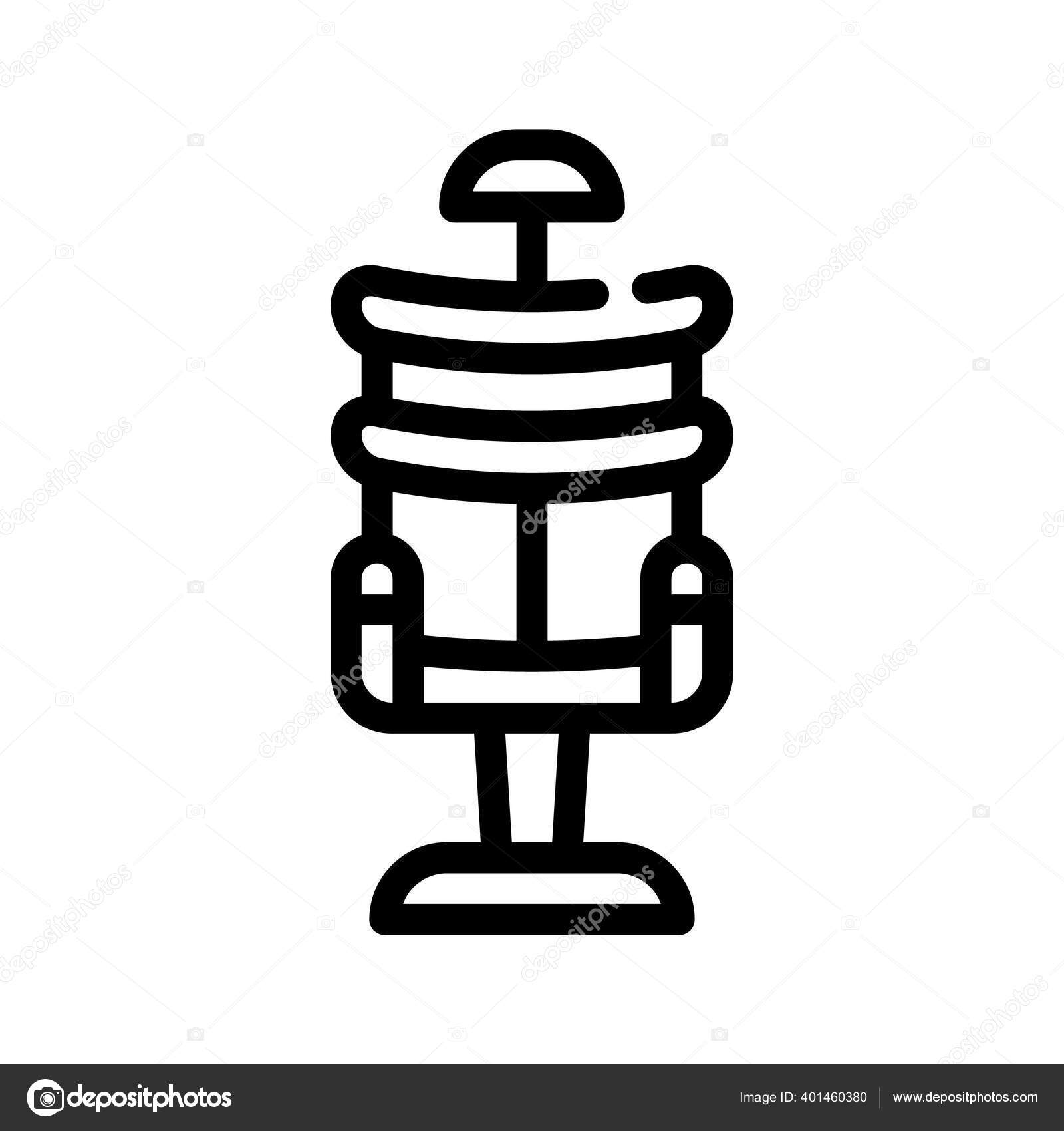 Electric chair line icon vector isolated illustration Stock Vector ...