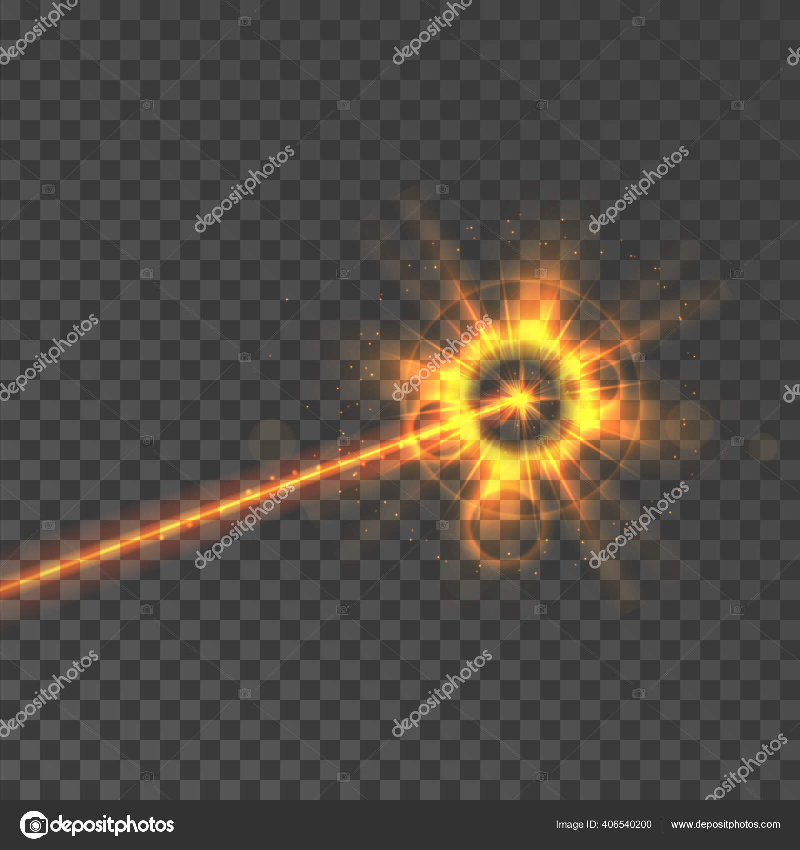 Laser Beam Light Energy Power Explosion Vector Stock Vector by ©2037519 ...