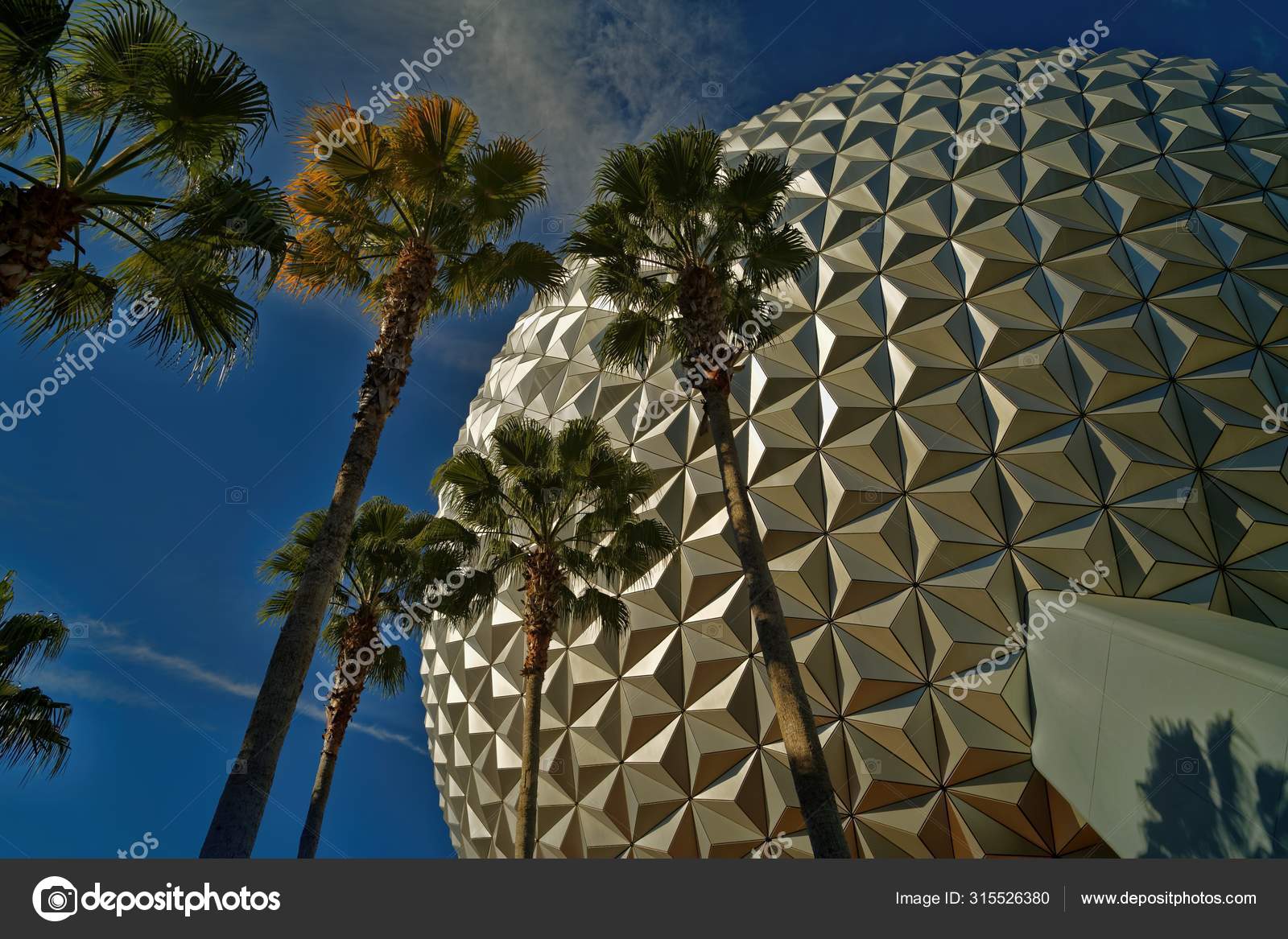 Orlando Florida Usa December 2014 View Sphere Spaceship Earth ...