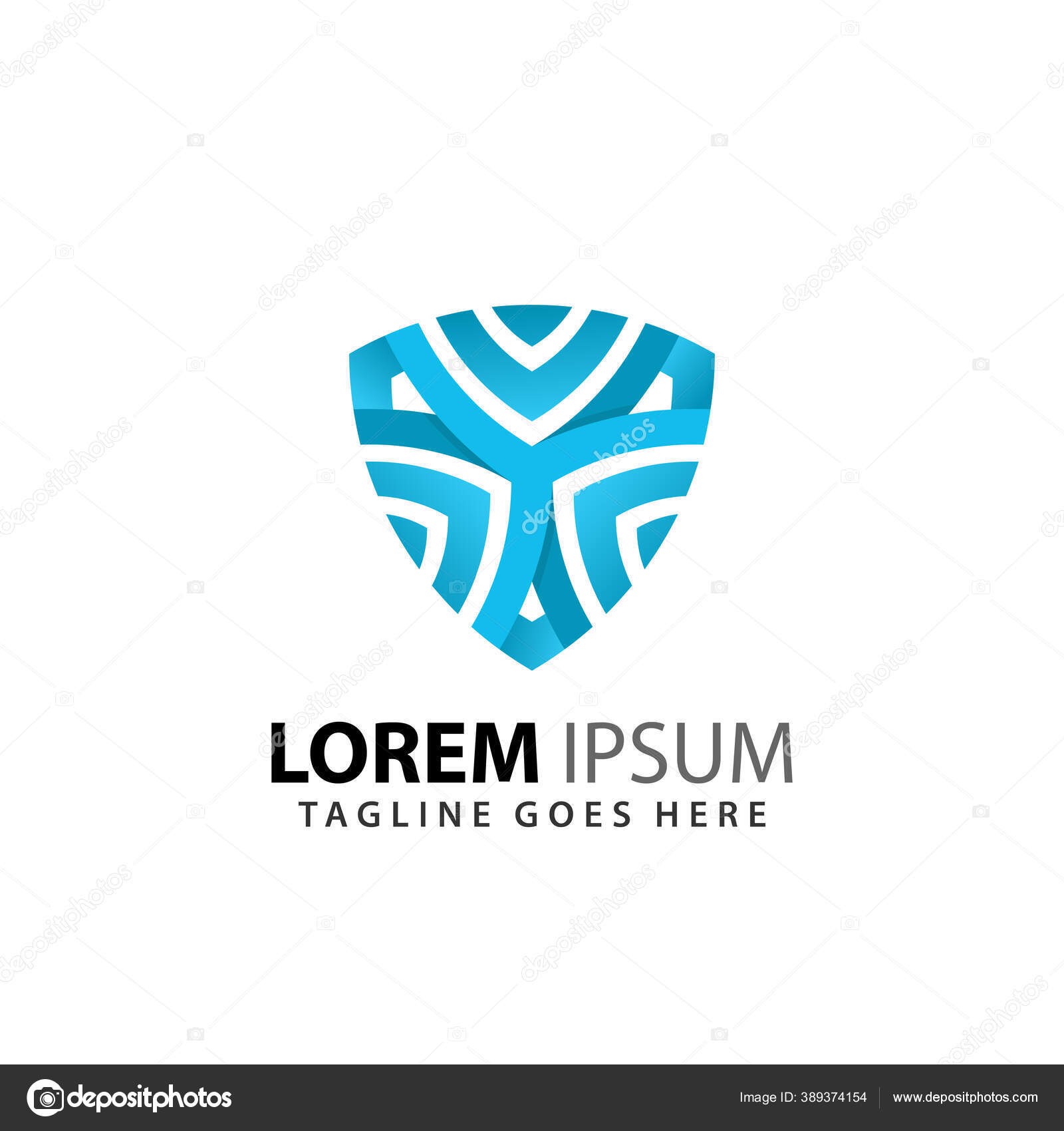 Impresionante Escudo Flecha Spinning Logos Diseño Vector Ilustración ...