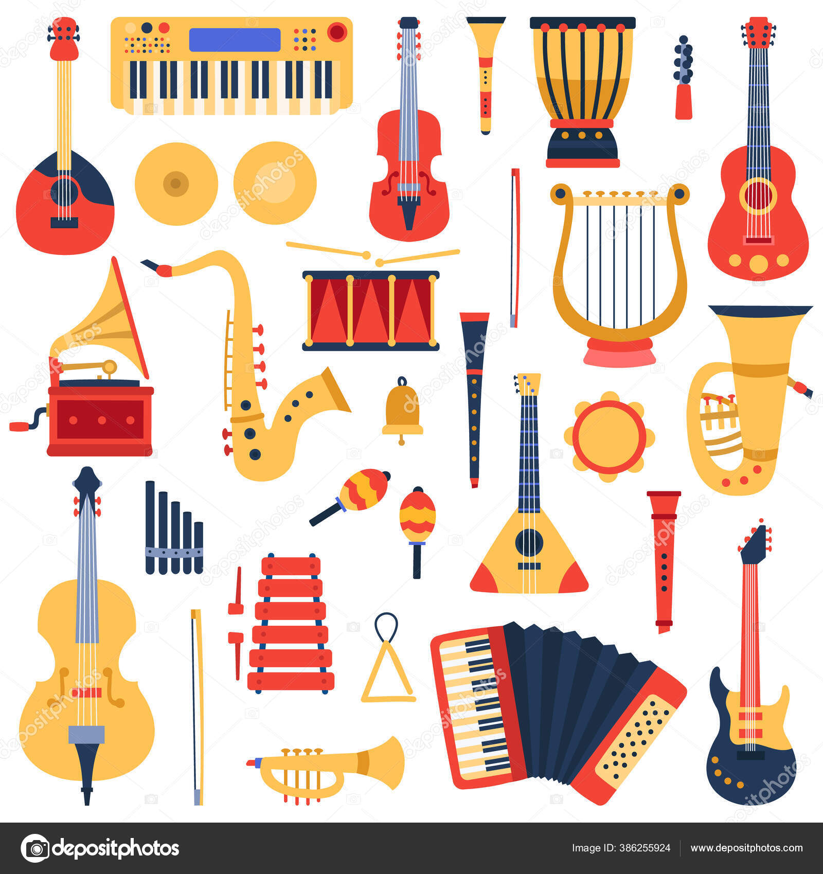Tegninger Av Musikkinstrumenter