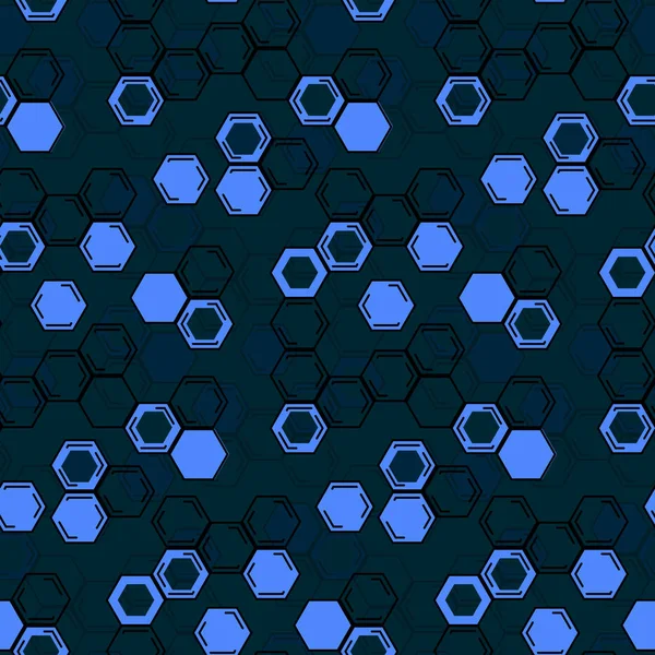 Abstract background blue hexagons Stock Photos, Royalty Free Abstract ...