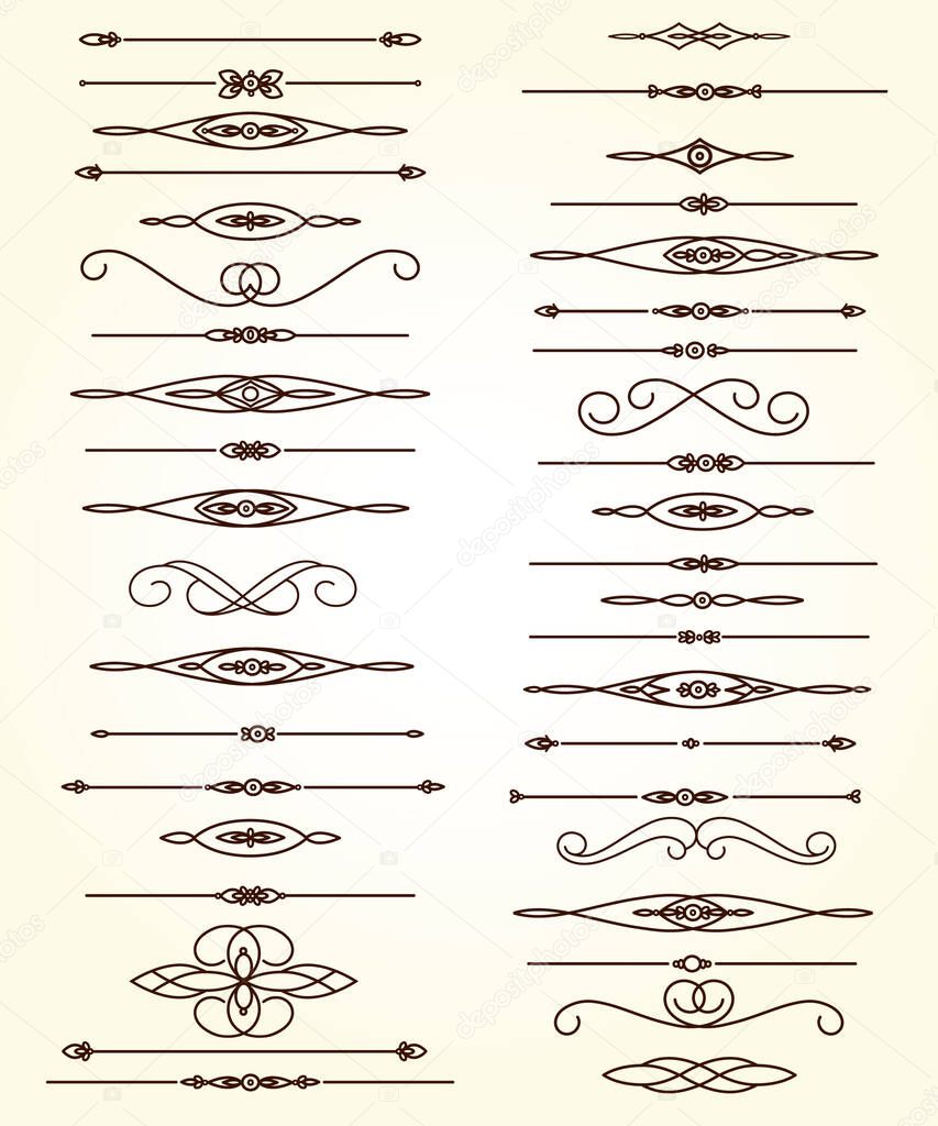 Conjunto de delimitadores de texto para sus proyectos. Ilustración ...