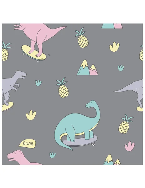 Seamless Dinosaur pattern — Stock Vector © mocoo2003 #8037854