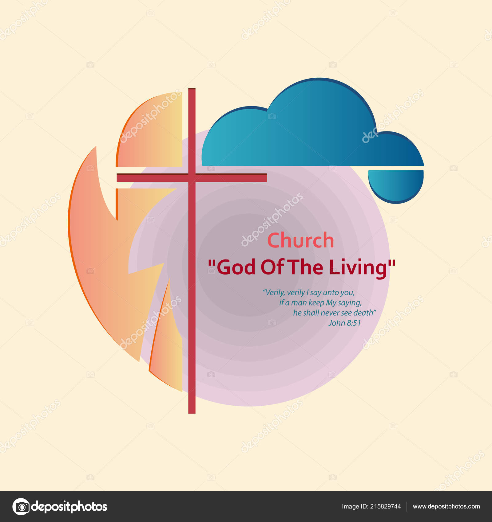 Abstract Christian Logo Religious Theme Center Logo Christian Cross ...