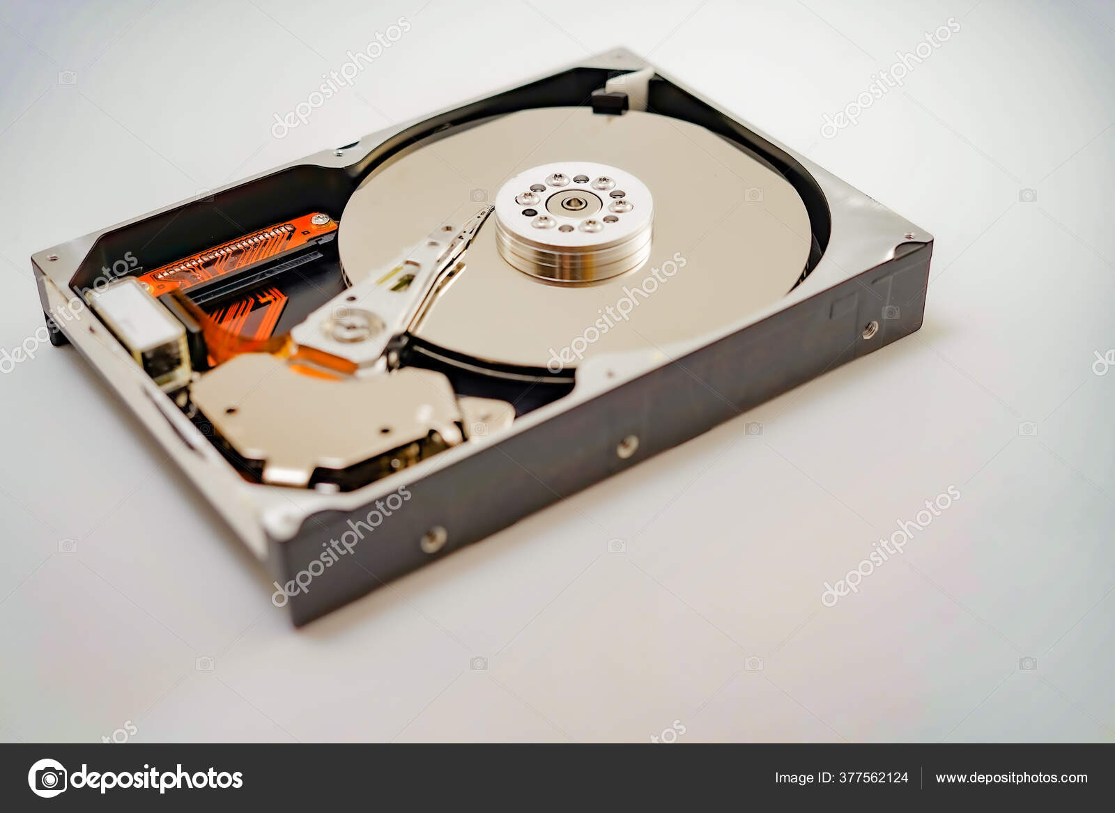 Image Decomposed Hard Disk Drive — Stock Photo © kanzilyou #377562124