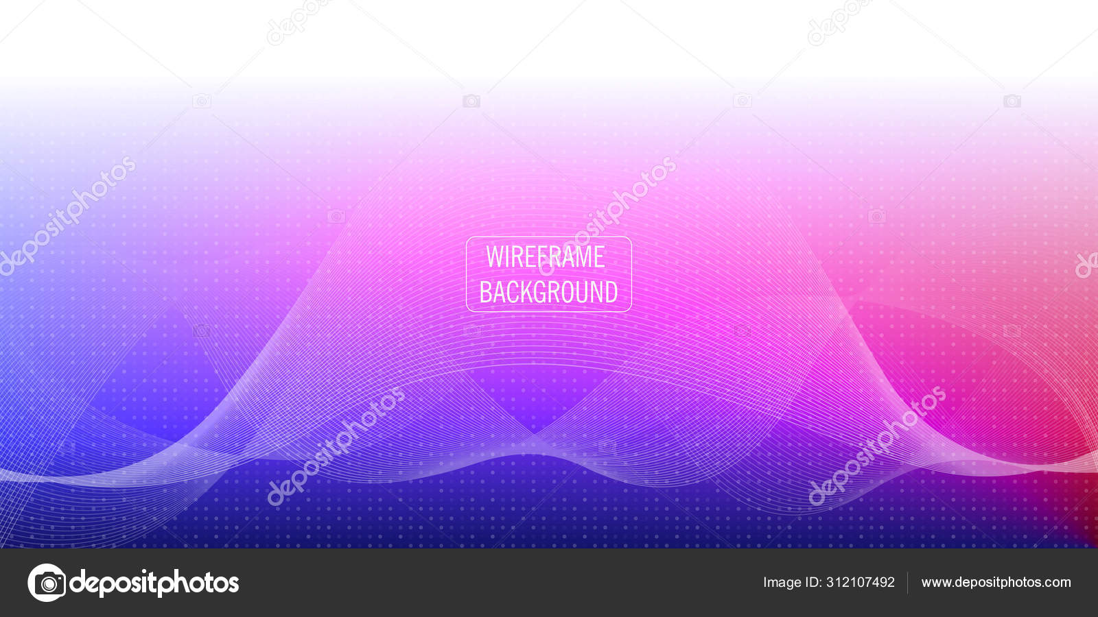 Wireframe wave abstract background Stock Vector by ©ginanperdana 312107492