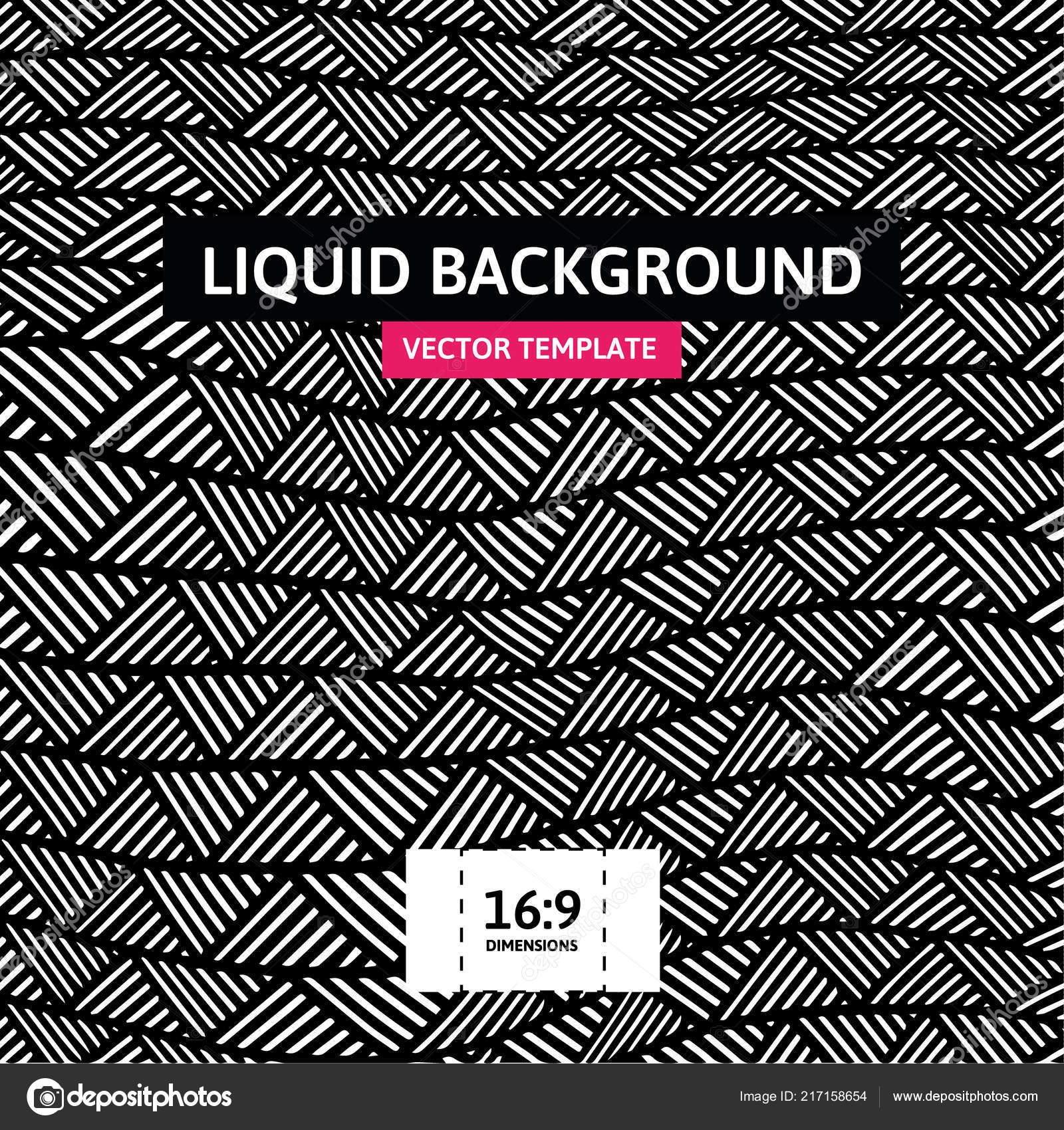Fluid Shaped Stripped Background Liquid Outline Composition Creating ...