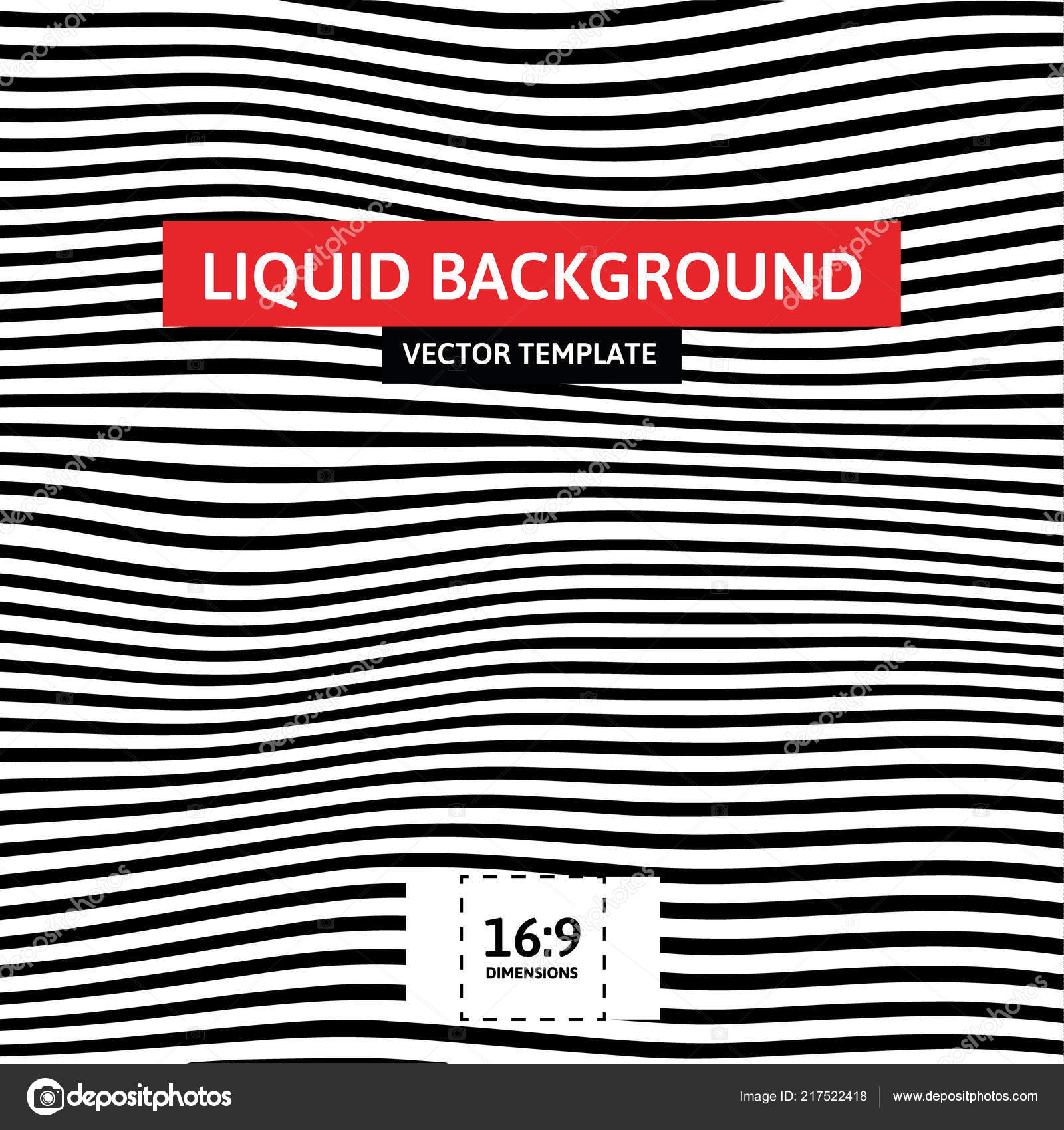 Fluid Shaped Stripped Background Liquid Outline Composition Creating ...