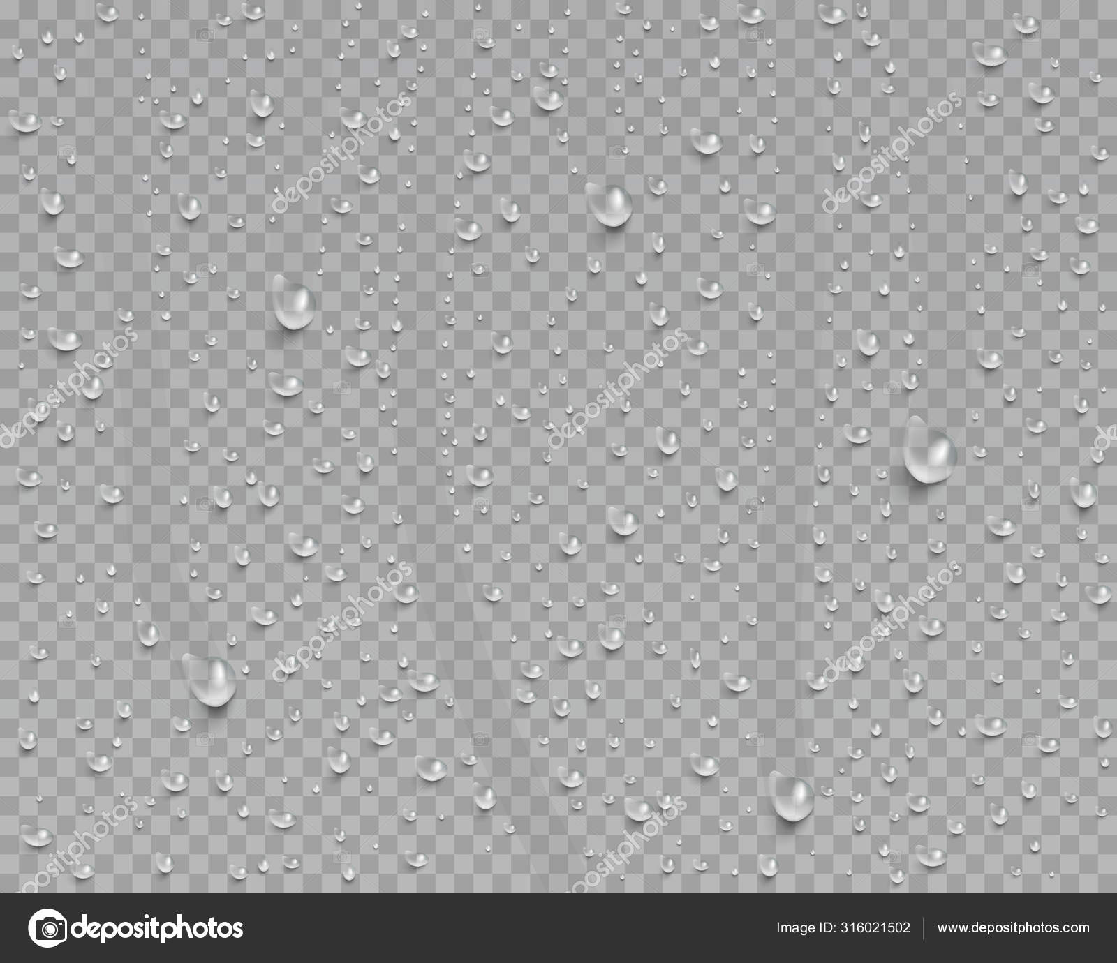 Realistic pure water droplets condensed. — Stock Vector © Tirion_L ...