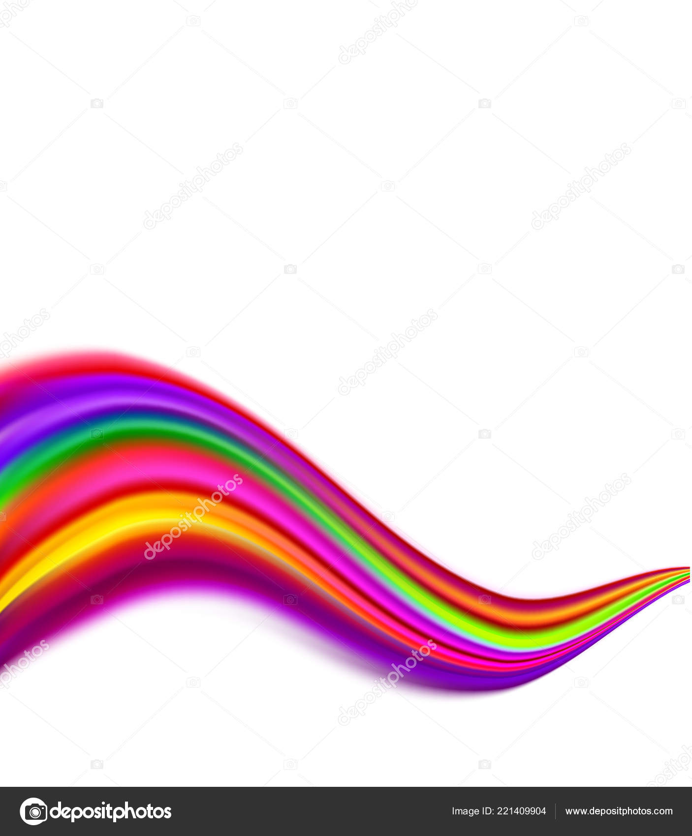 Voster Spectrum Brush Strokes White Background Colorful Gradient Brush ...