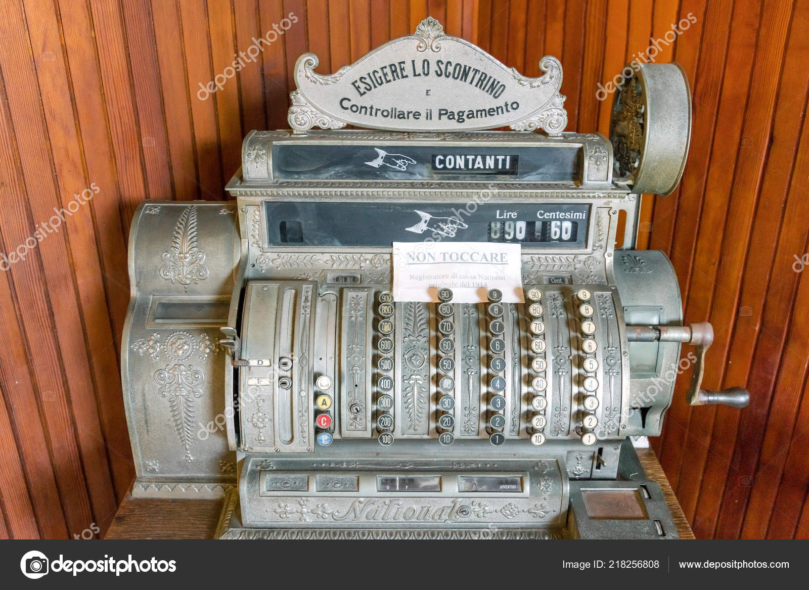 Retro Italian Cash Register — Stock Photo © watman #218256808