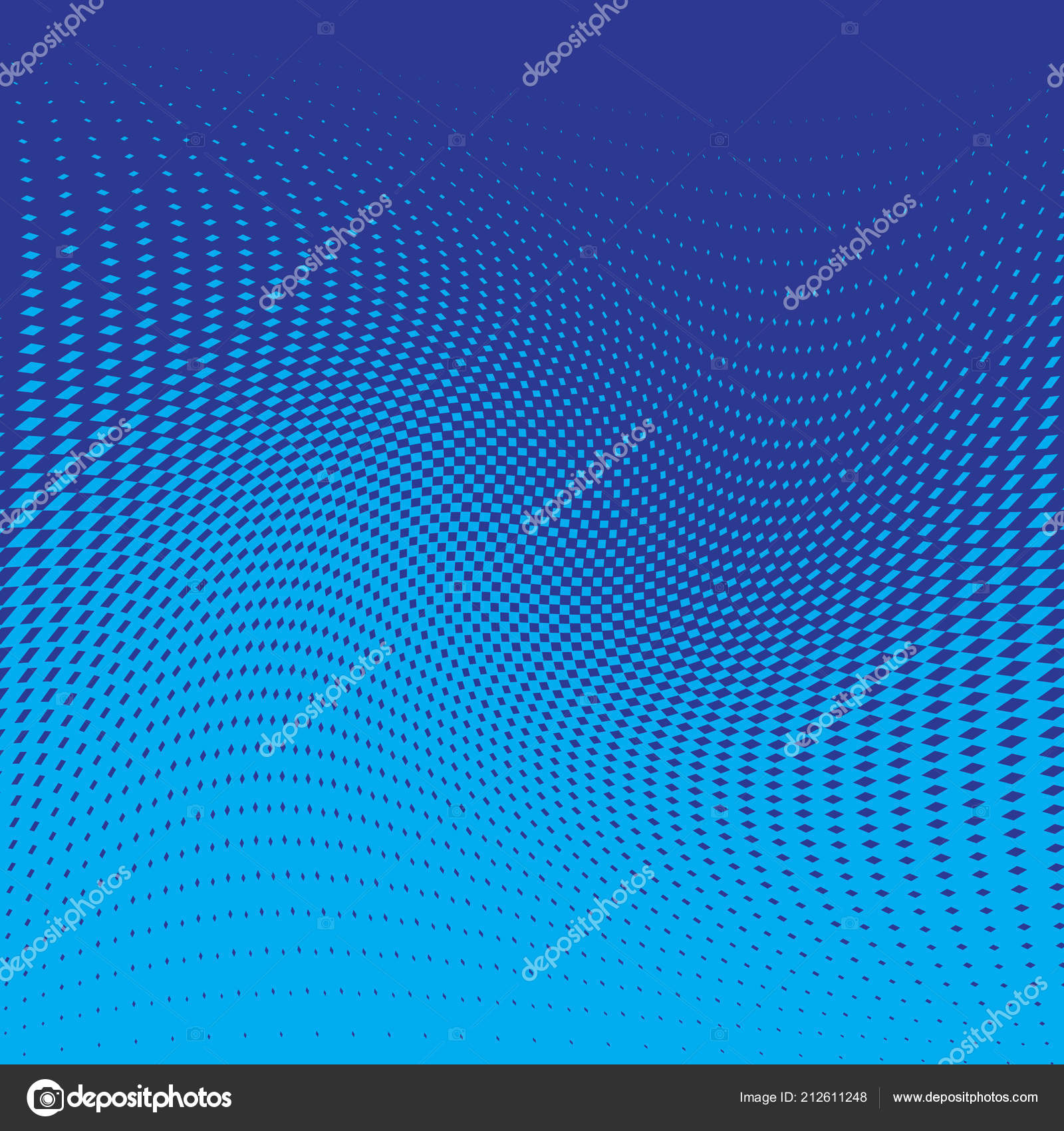 Blue Background Halftone Effect Vector Illustration Abstract Bright ...