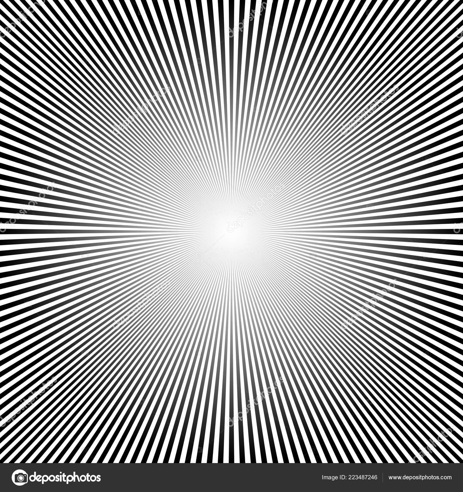 Sun Rays Black And White Background