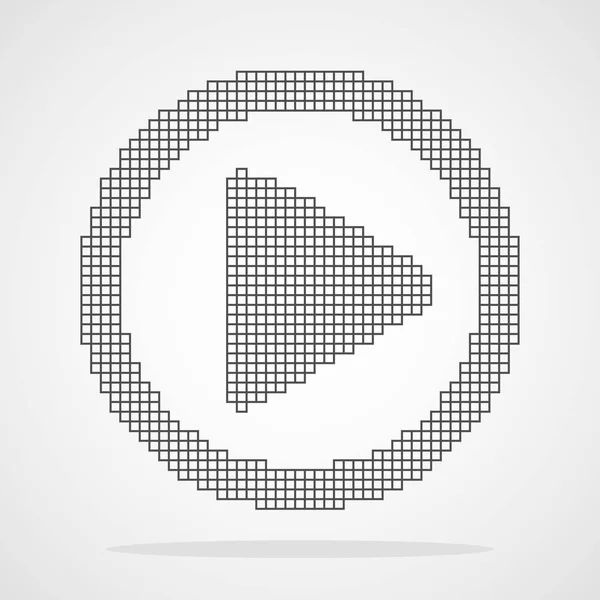 Red Play Icon Flat Style Vector Illustration Play Button Icon Stock ...