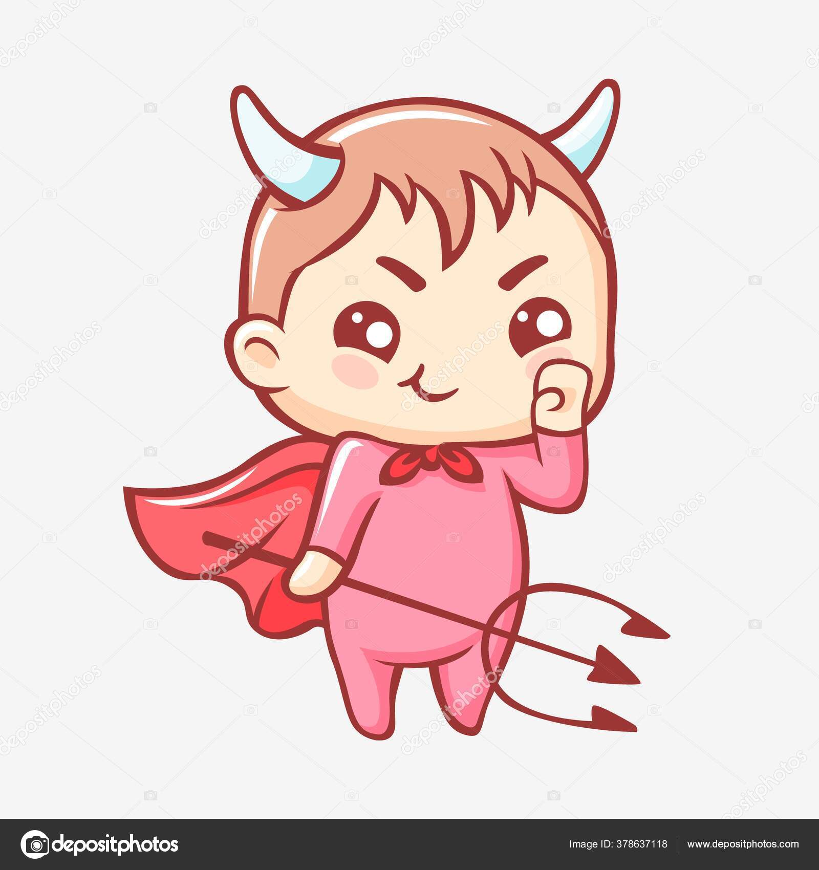 Cute Cartoon Baby Devil