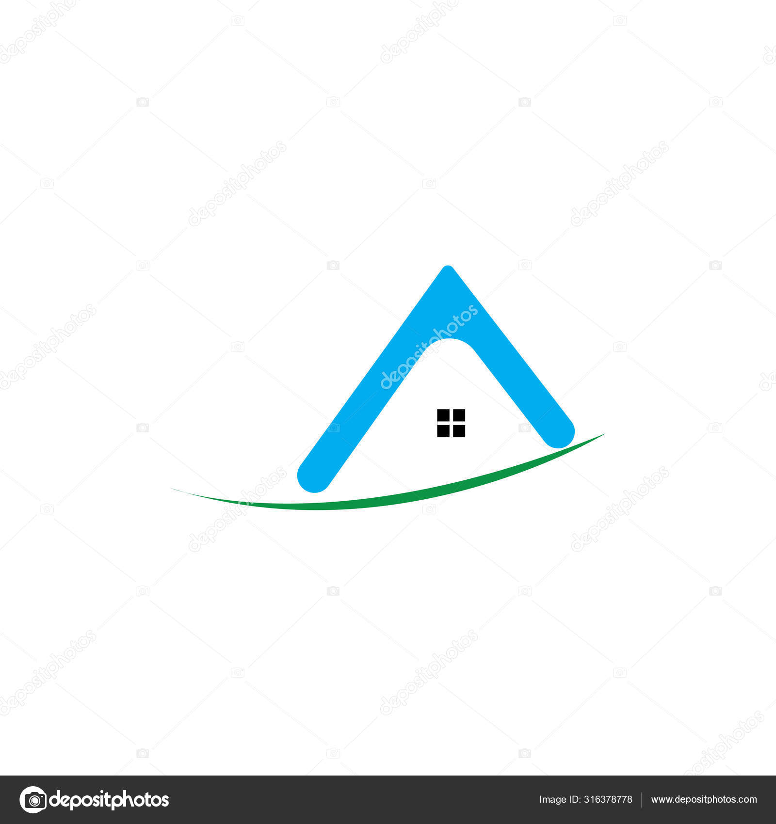 Multi-storey building logos and symbol — Stock Photo © Miswanto #316378778