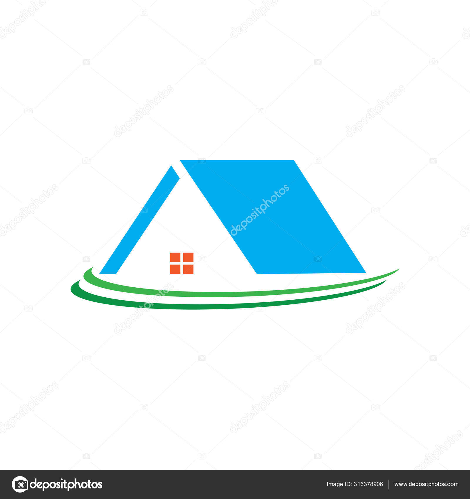 Multi-storey building logos and symbol — Stock Photo © Miswanto #316378906