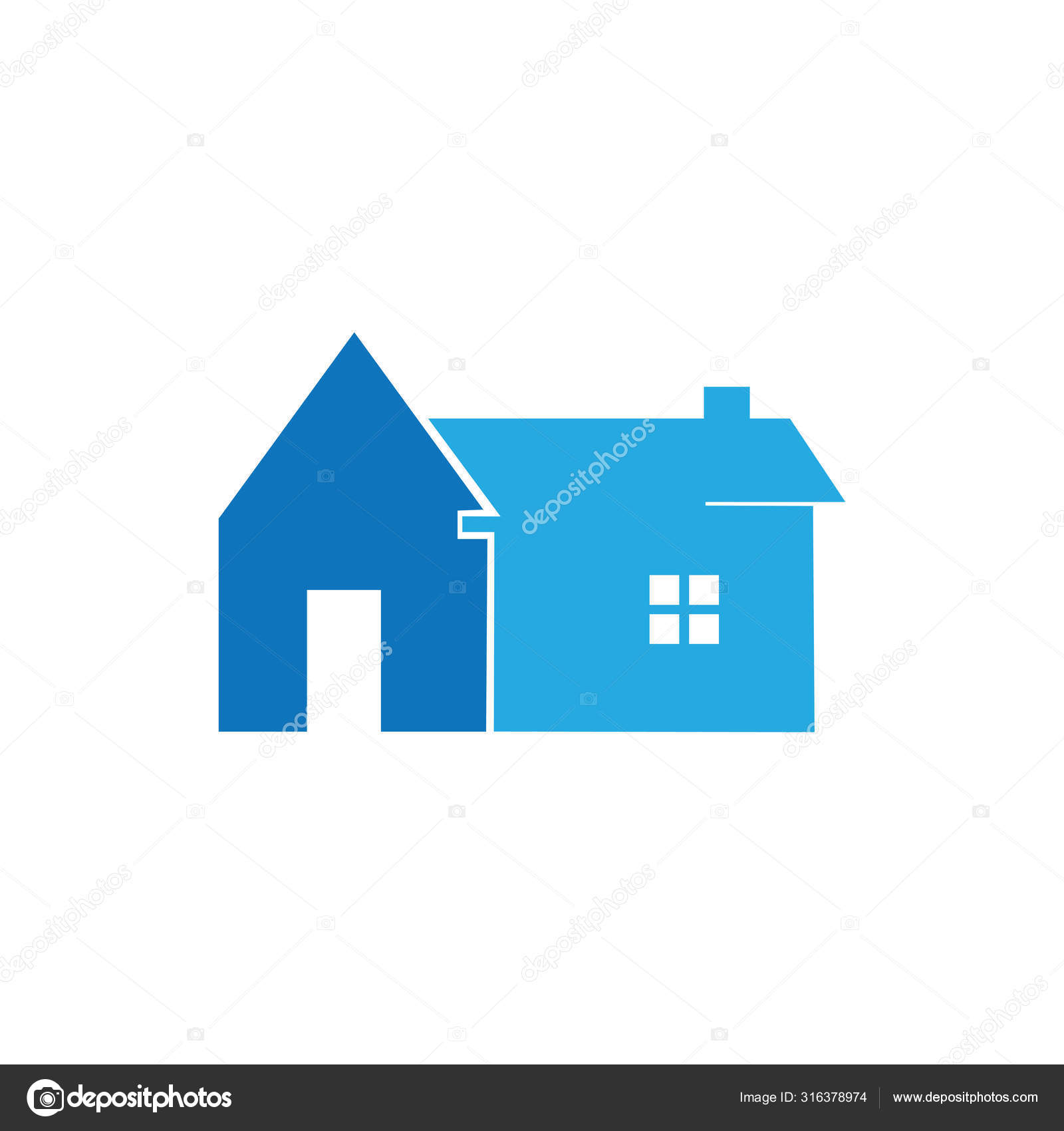 Multi-storey building logos and symbol — Stock Photo © Miswanto #316378974