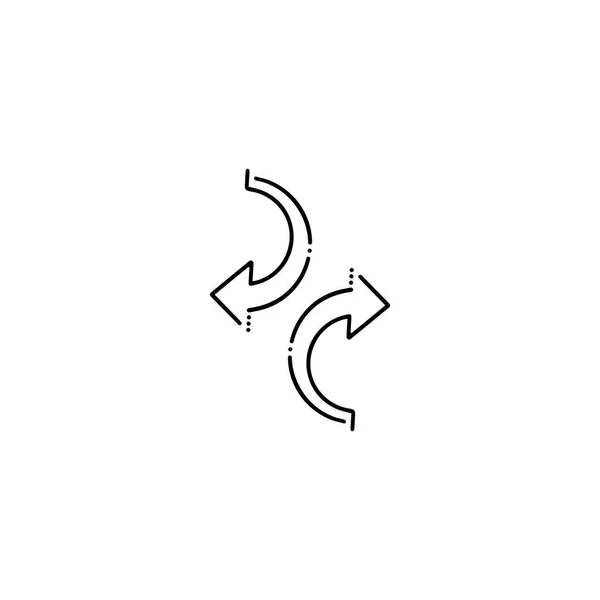 Cycle Resumption Repeat Vector Icon Isolated White Background Stock ...