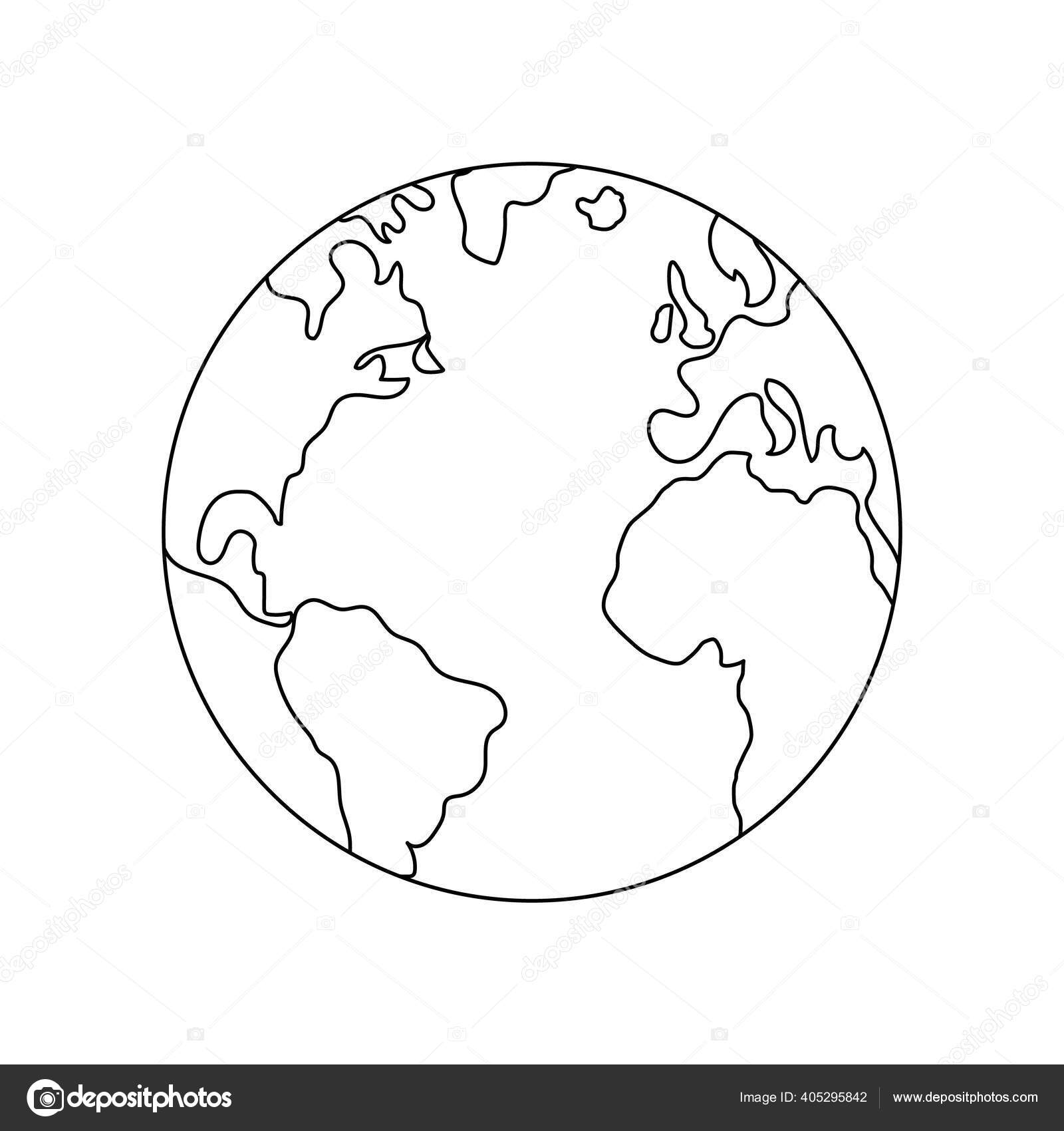 Globe Drawing Vector