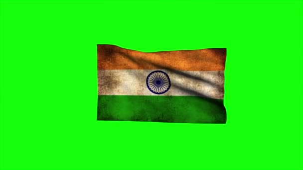 Indian Flag Waving Green Screen — Stock Video © plussizefashion2019 ...