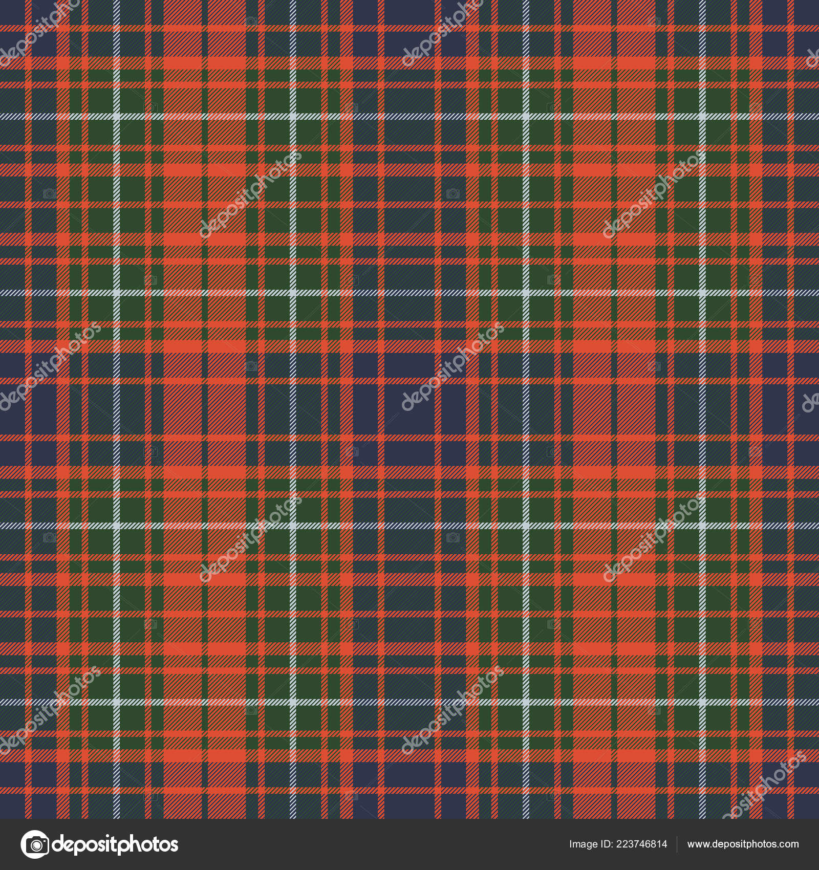 Check Cotton Background Seamless Texture Vector Illustration — Stock ...