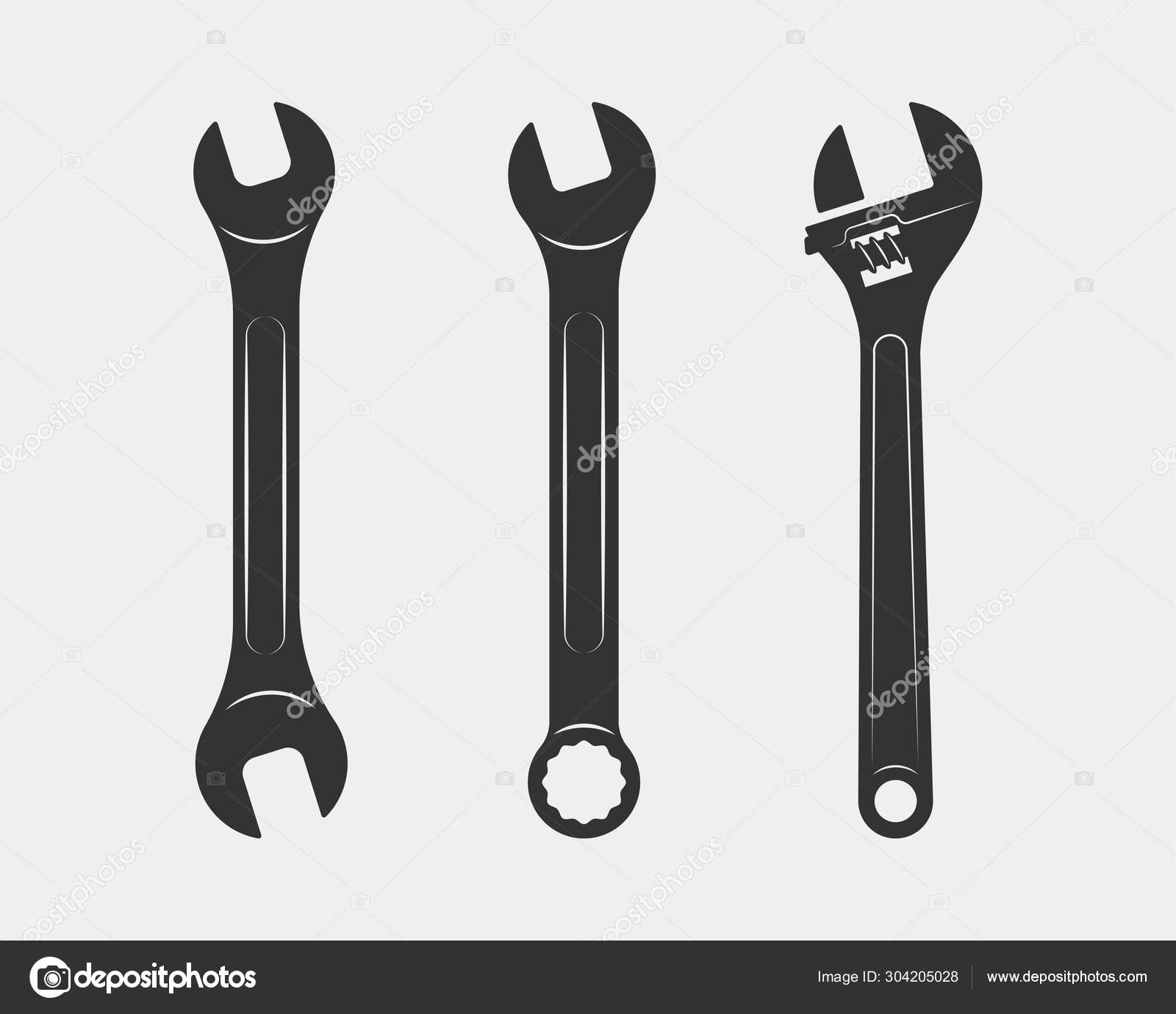 Combination Wrench Vector