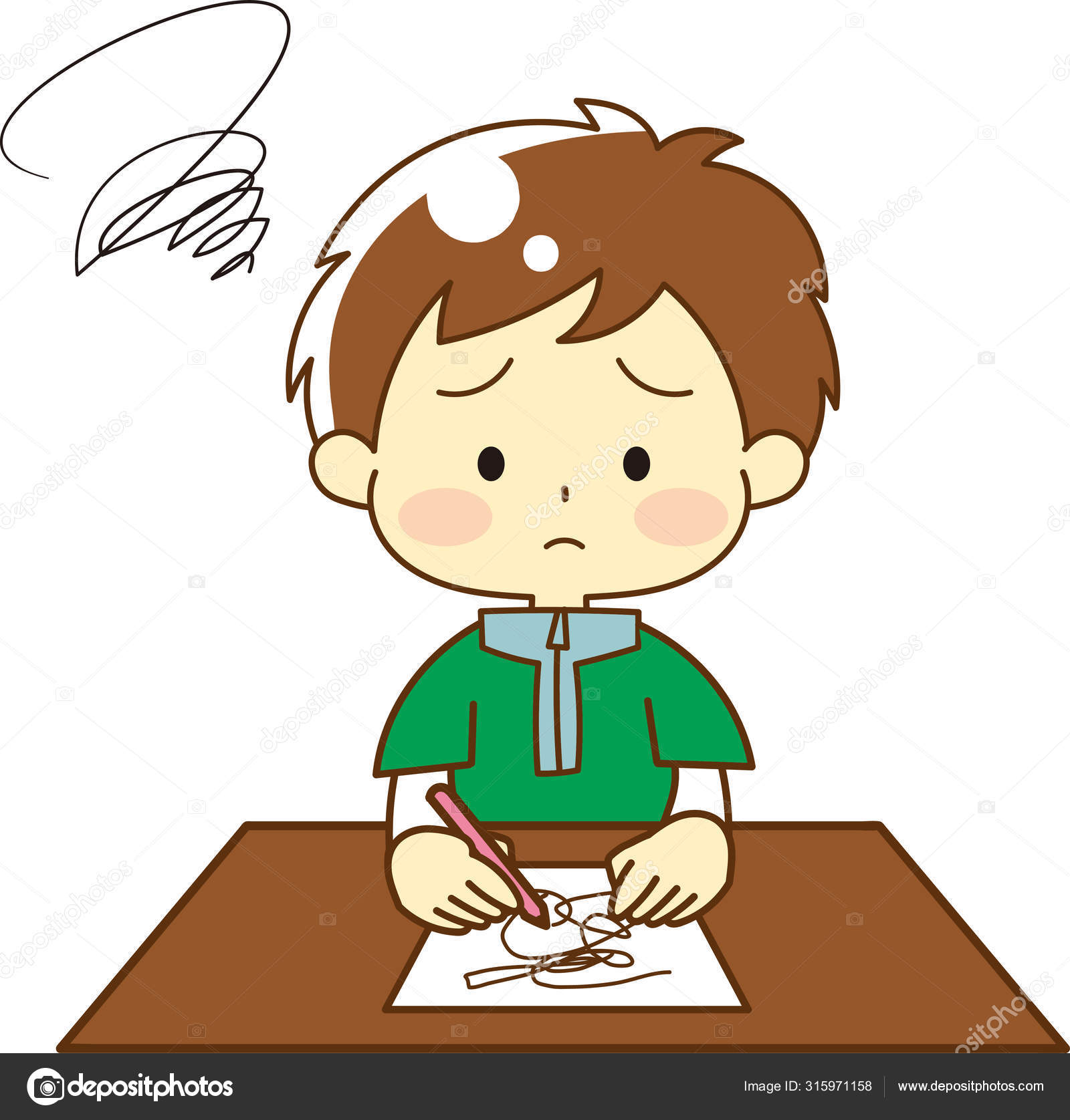 Not Doing Homework Clipart