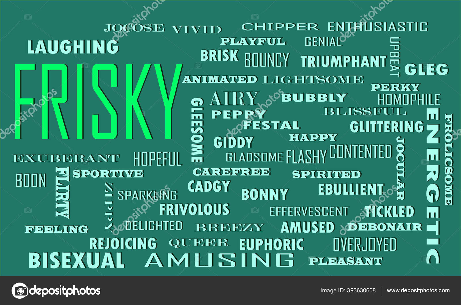 Frisky Word Presents Human Relationship Factor Presenting Multiple ...