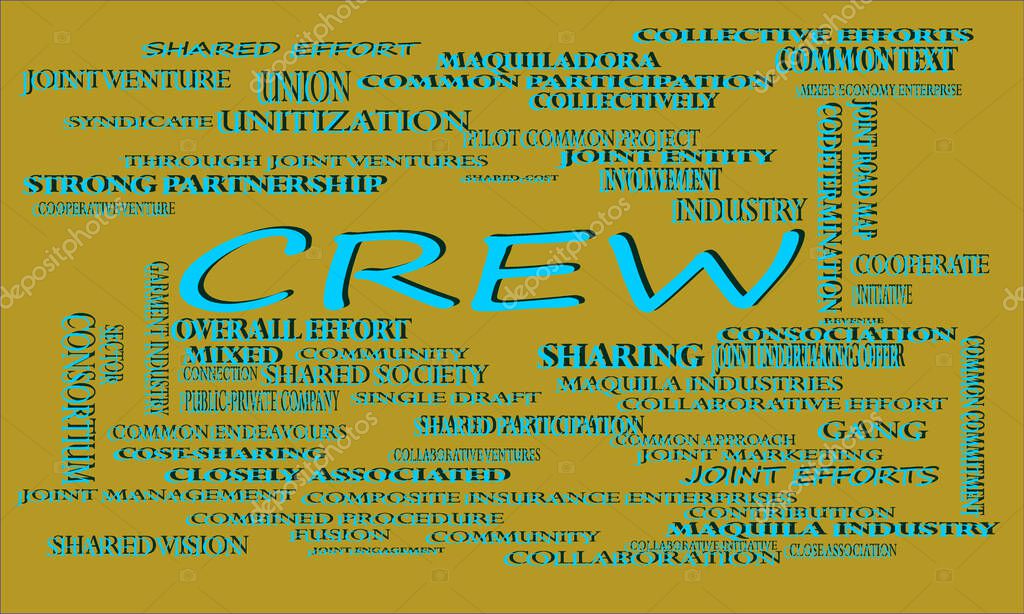 Crew una terminología relacionada con el negocio creada en la nube de ...