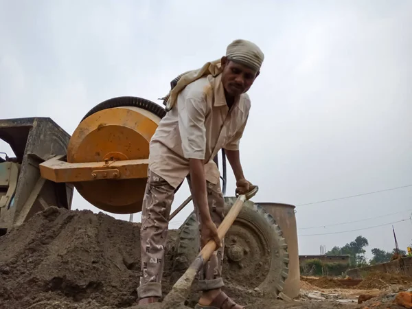 District Katni India December 2019 Indian Village Worker Holded Brick ...