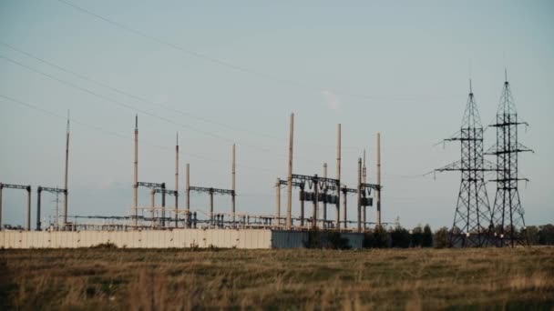 Electric Tower Power Distribution Transformer Stock Video Footage by ...