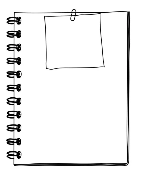 Spiral Notebook Page Clip Art