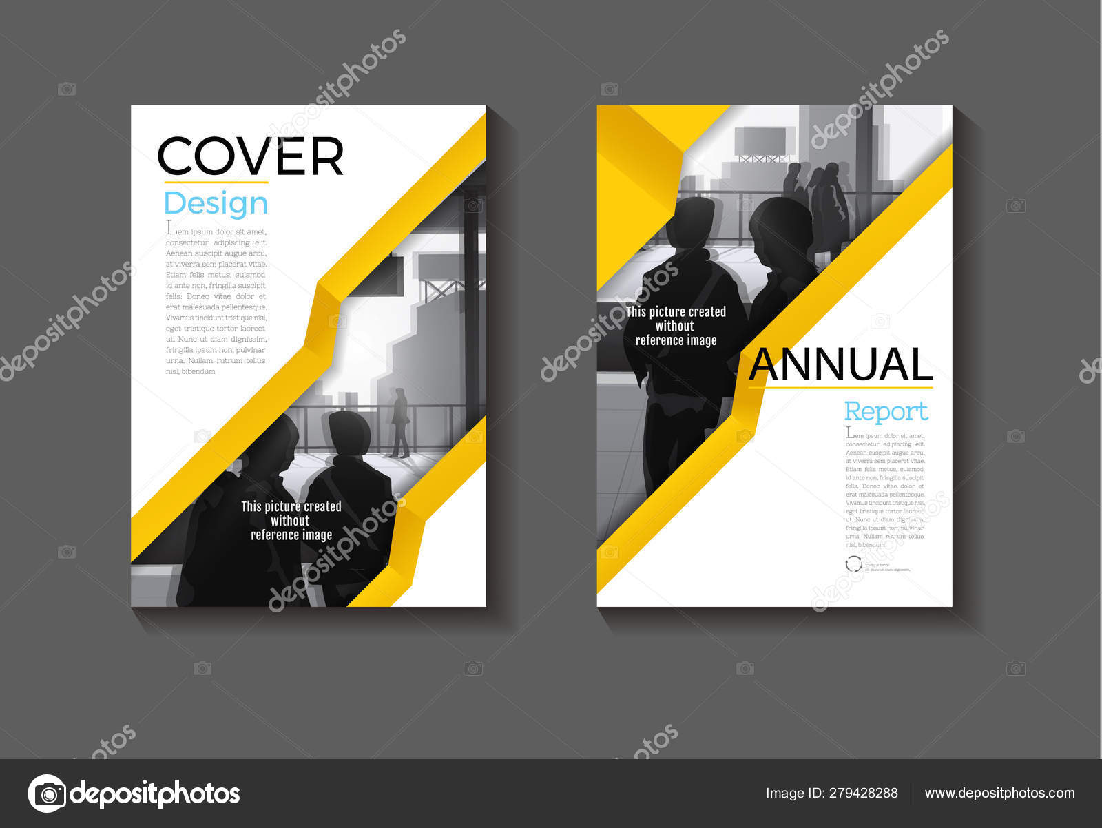 Layout Cover Yellow Abstract Background Modern Design Modern Book Cover ...