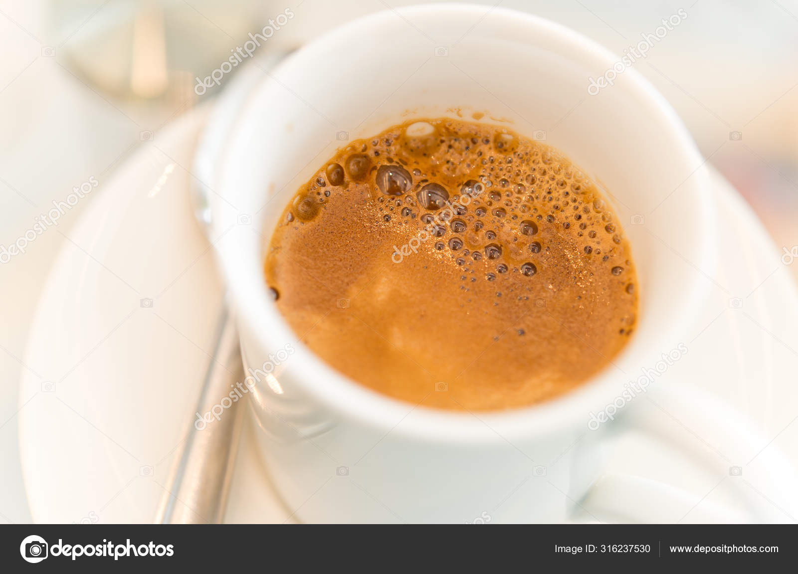 Hot Espresso White Cup — Stock Photo © reewungjunerr #316237530