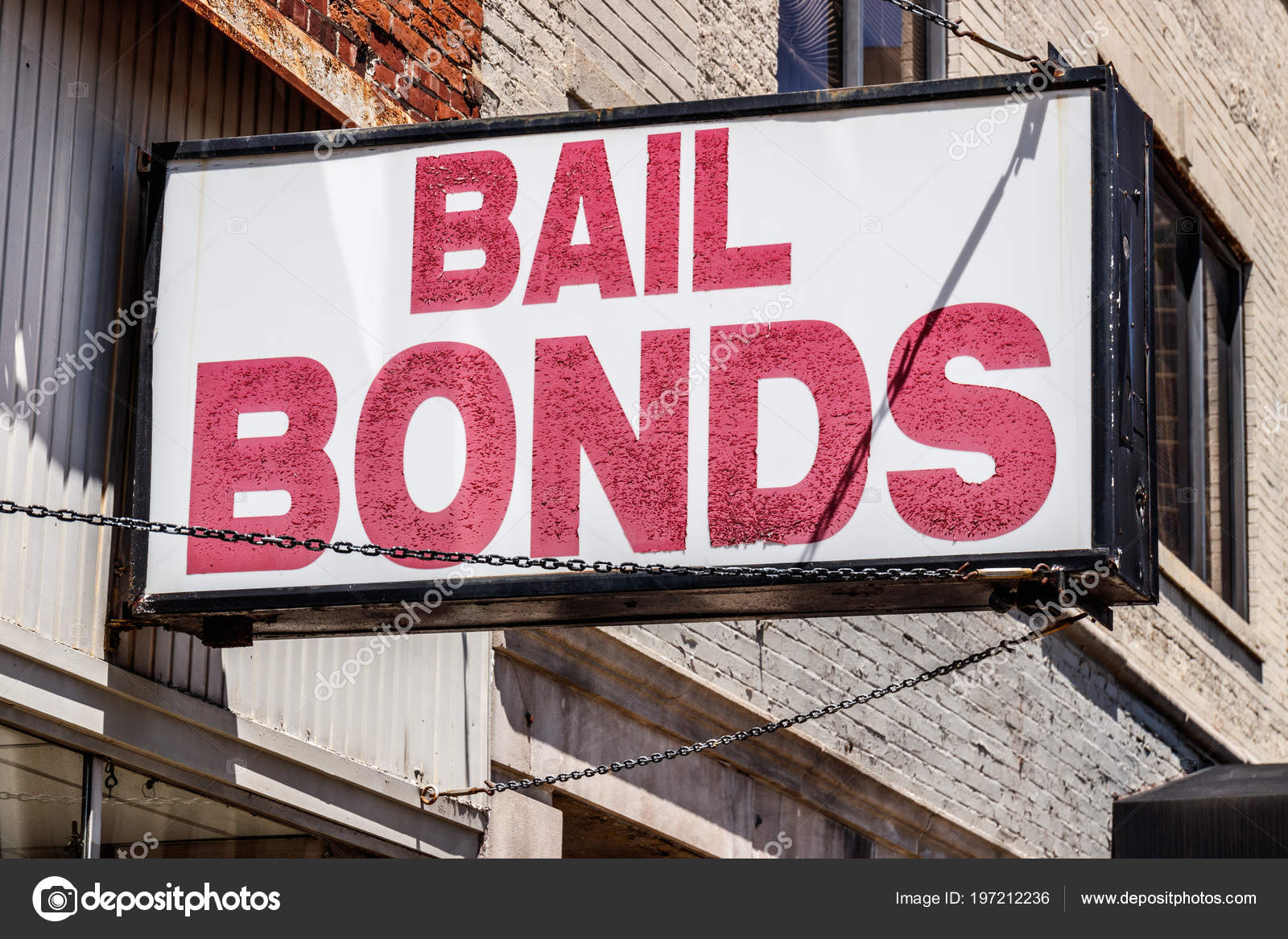 Bail Bonds Sign Chained Building Stock Photo by ©jetcityimage2 197212236