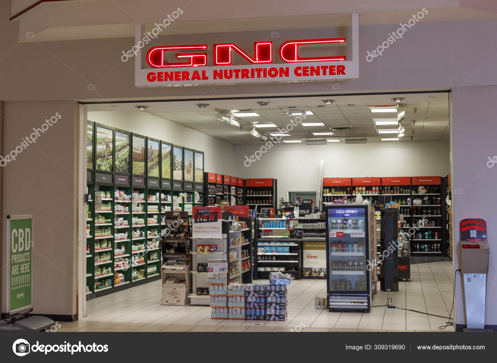 Gnc Store Shelves