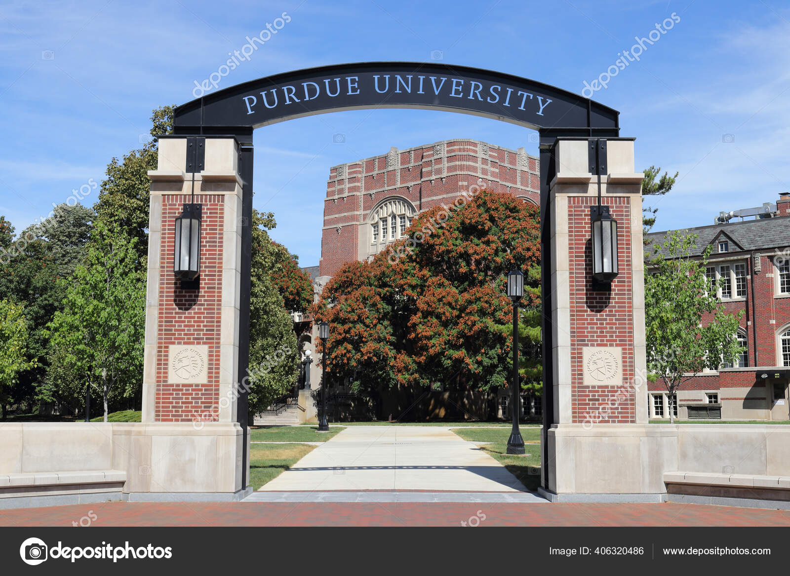 West Lafayette Circa August 2020 Purdue Welcome Center Purdue ...