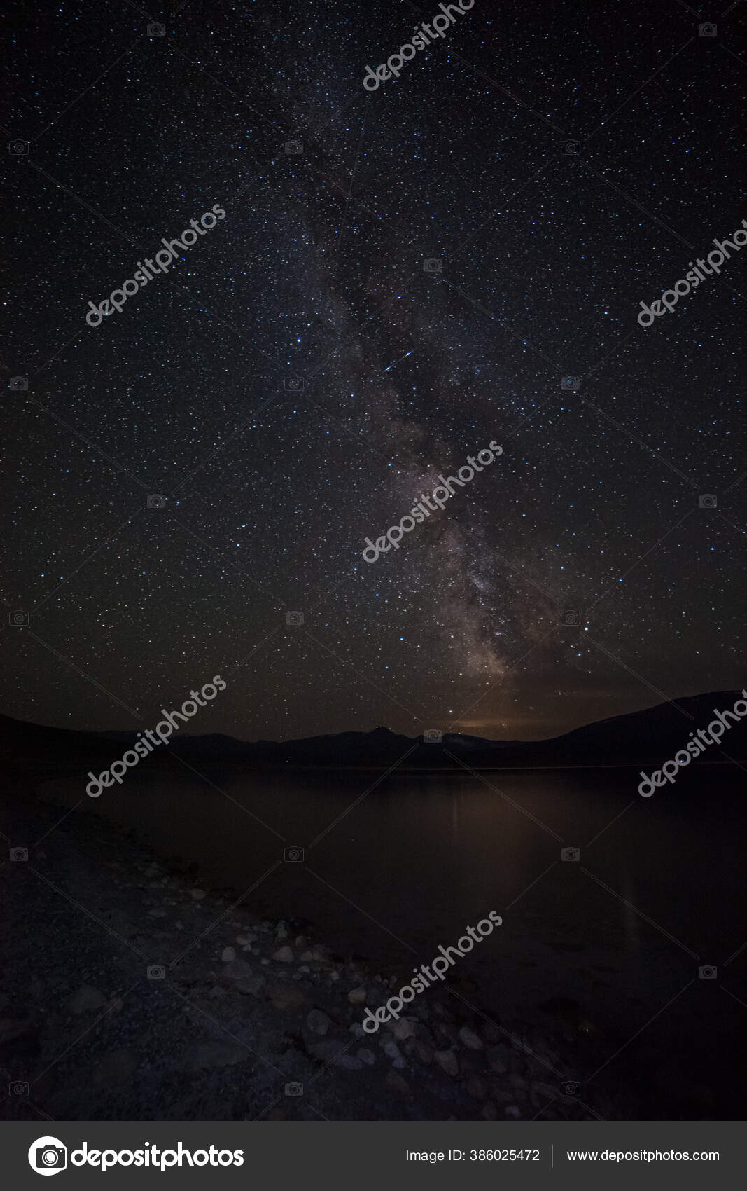 Colorful Space Shot Showing Universe Milky Way Galaxy Stars Space Stock ...