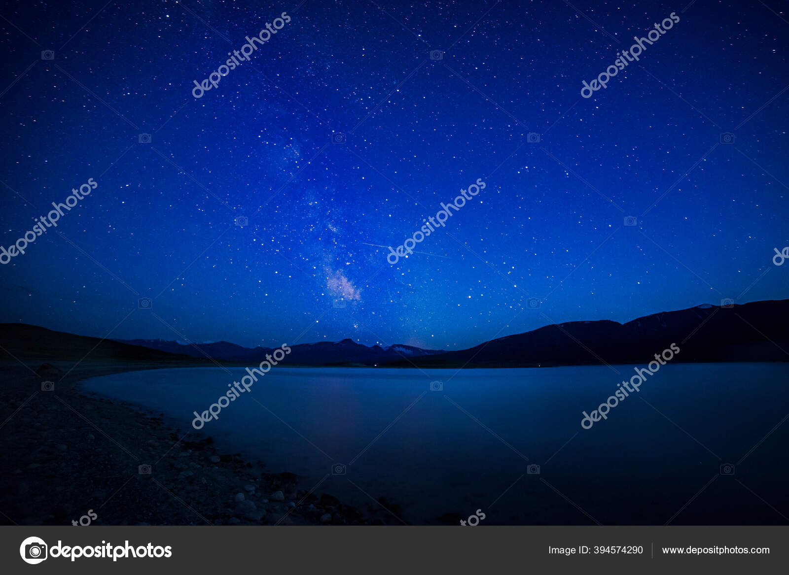 Colorful Space Shot Showing Universe Milky Way Galaxy Stars Space ...