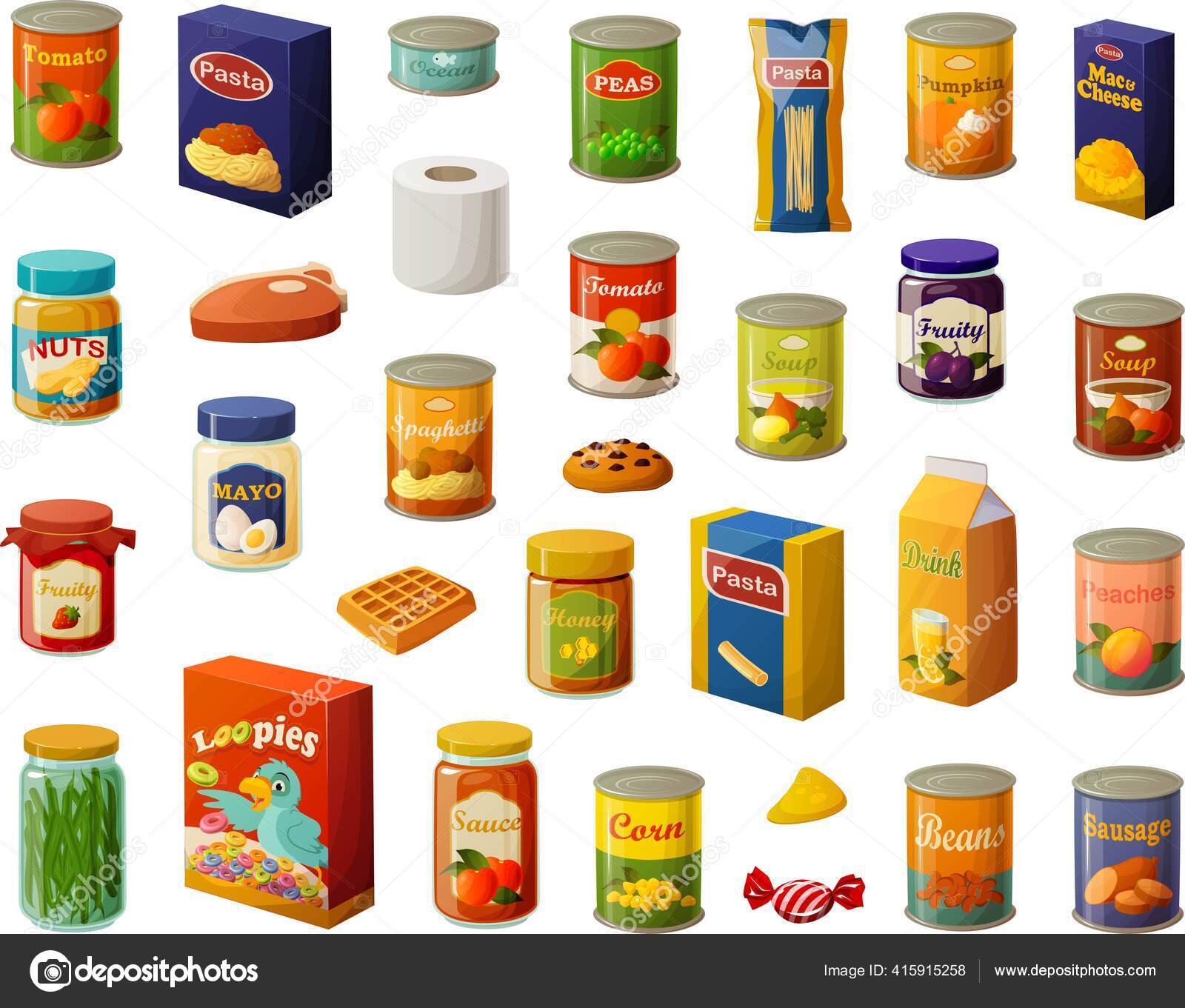 Non Perishable Food Clipart