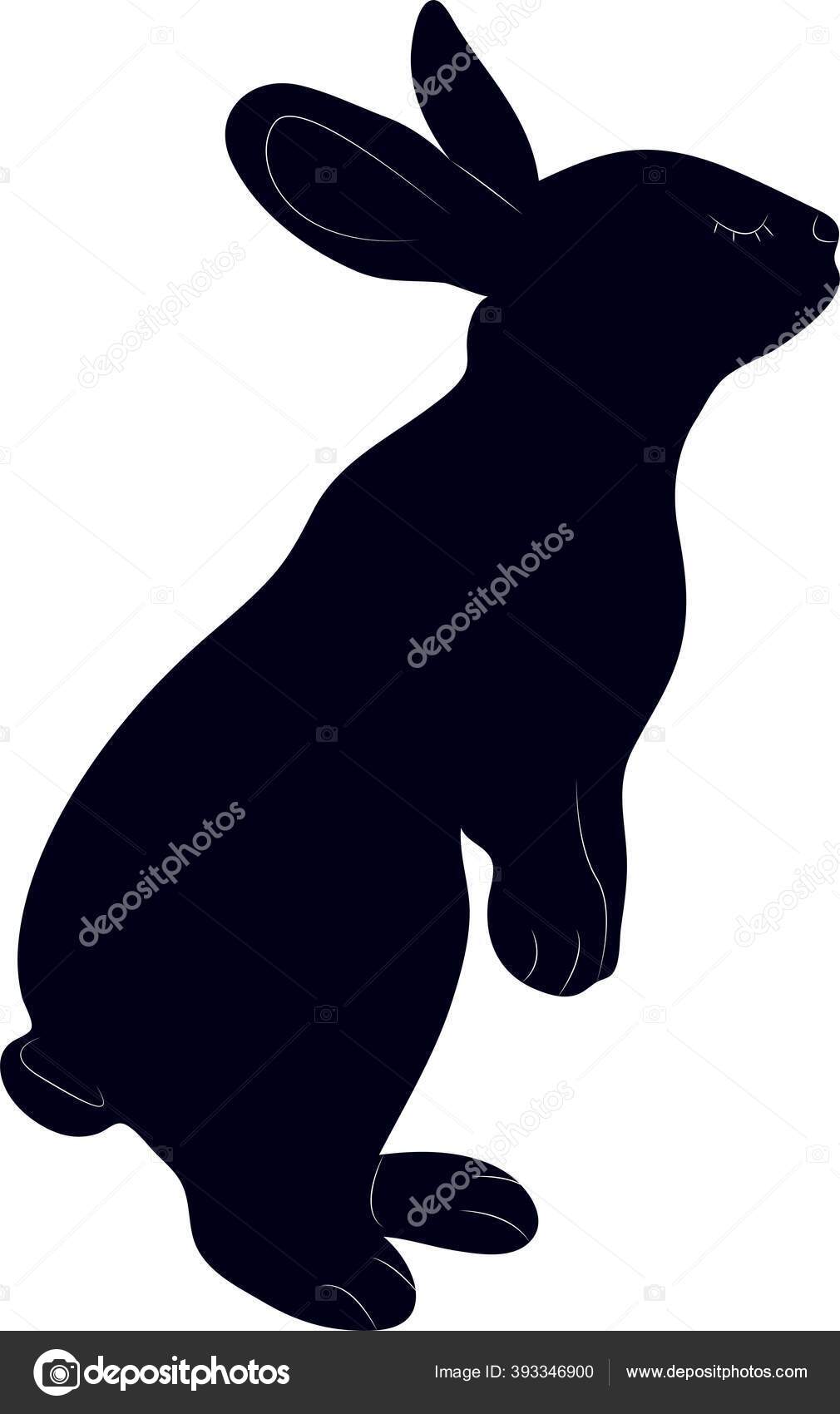 Sitting Rabbit Silhouette