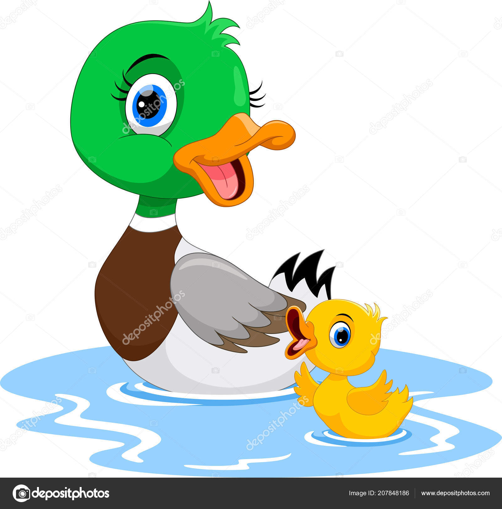 Mother Duck Clipart