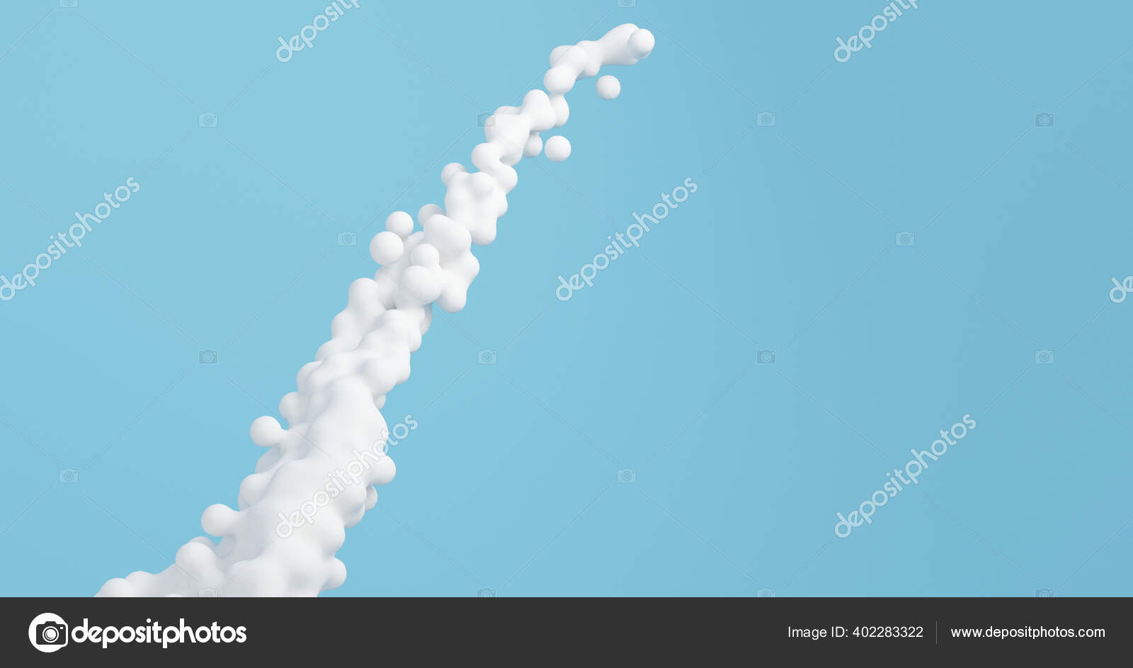 Render White Foam Floating Splash Explosion Air Freeze Stop Motion ...
