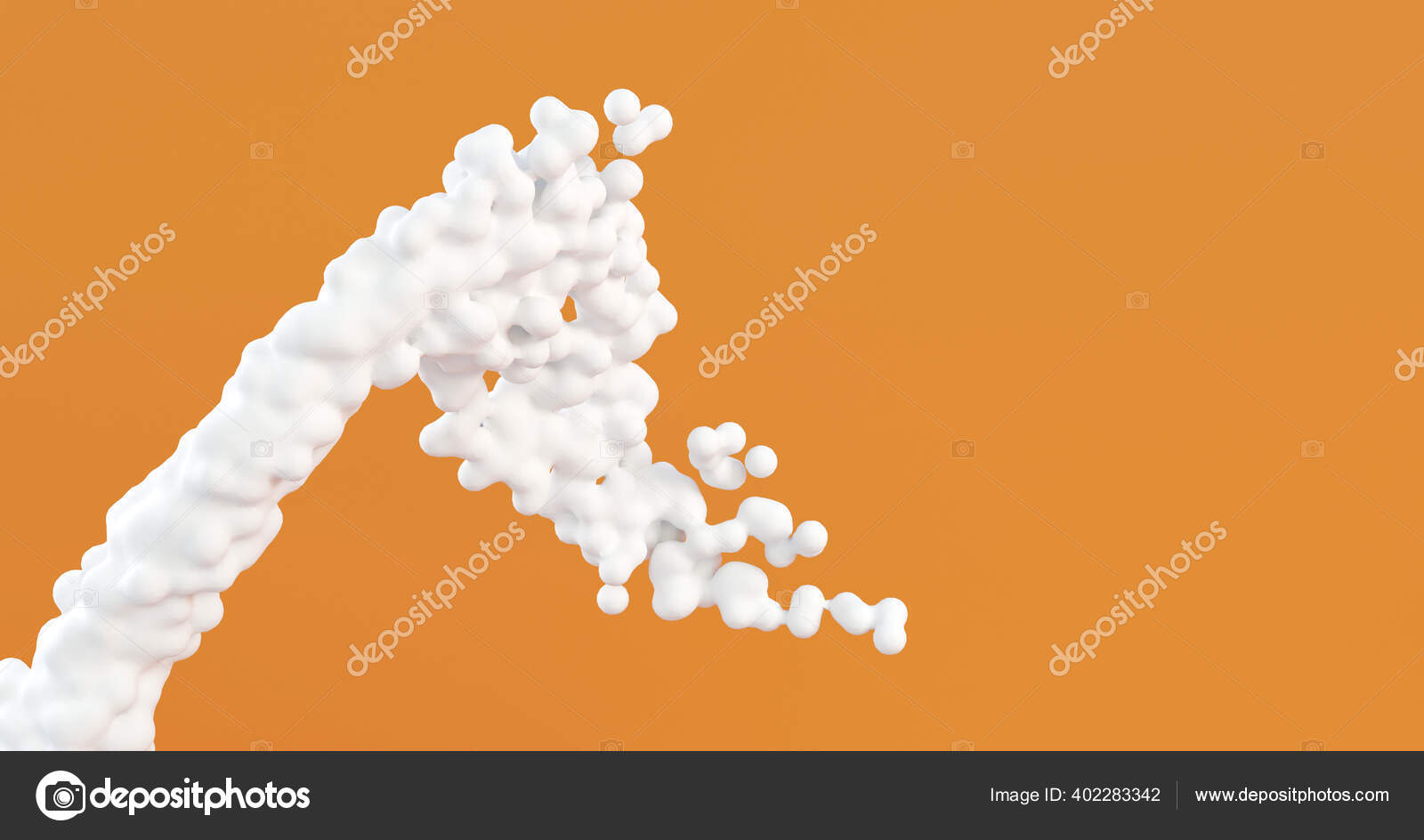 Render White Foam Floating Splash Explosion Air Freeze Stop Motion ...