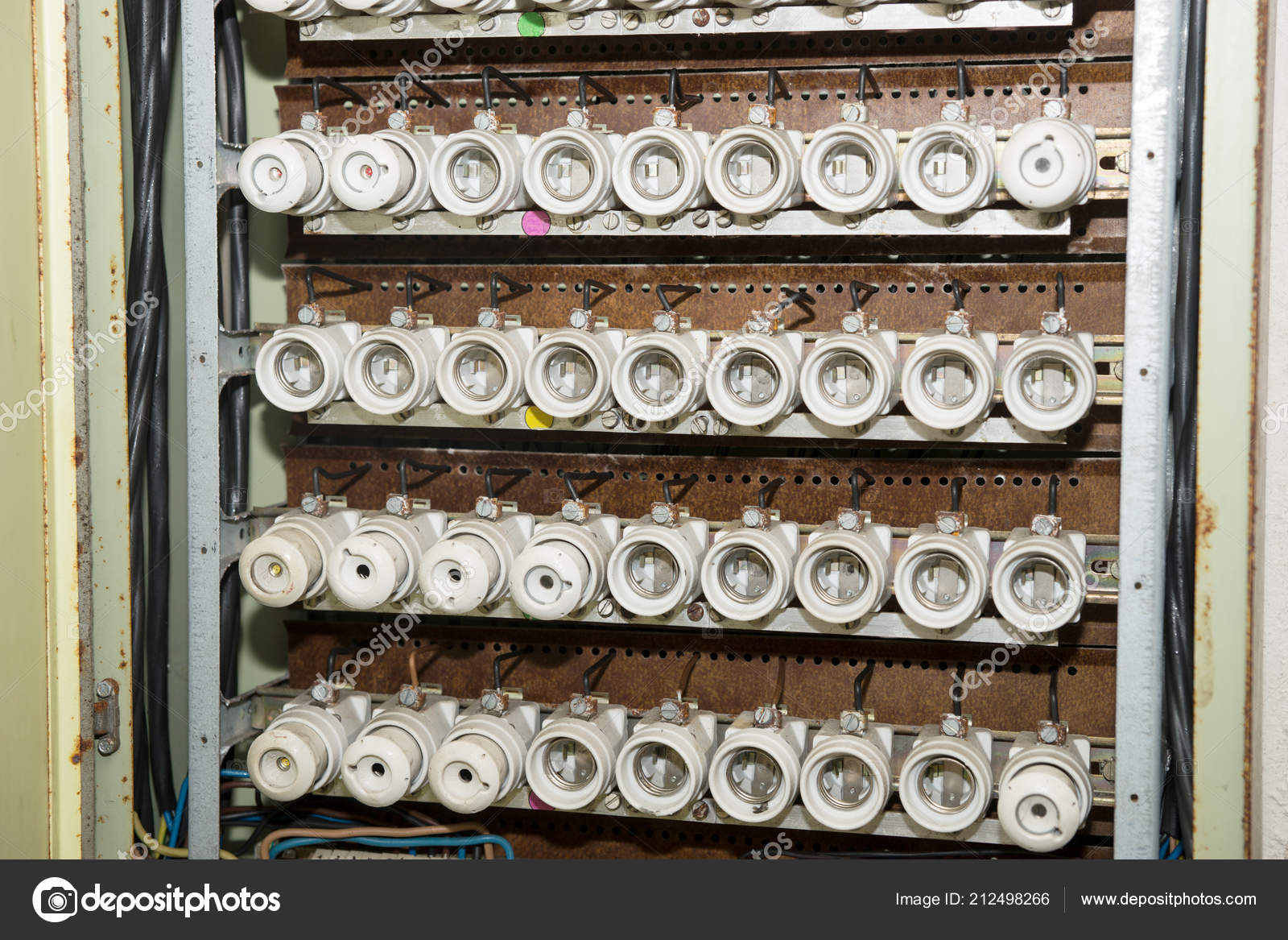 Old Electrical Fuse Box Porcelain Fuses — Stock Photo © kelifamily ...