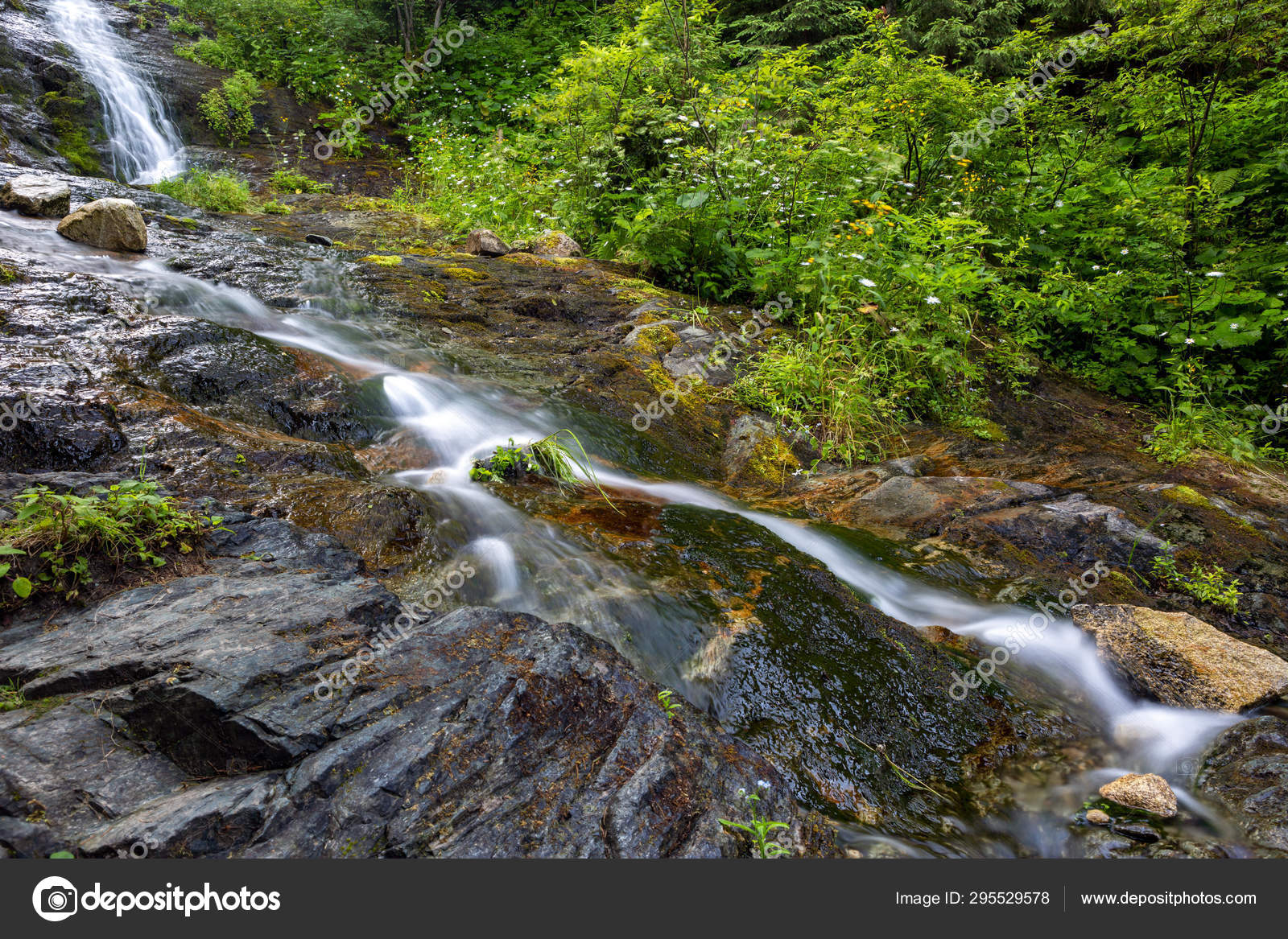 Rausor Waterfall Retezat National Park Hunedoara County Romania Stock ...