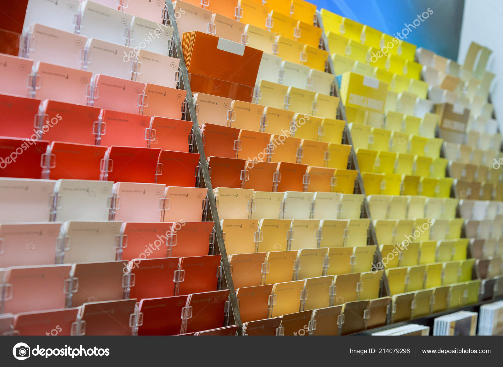 Colour Sample Chart Various Colors Shades Shop Interior Designers ...