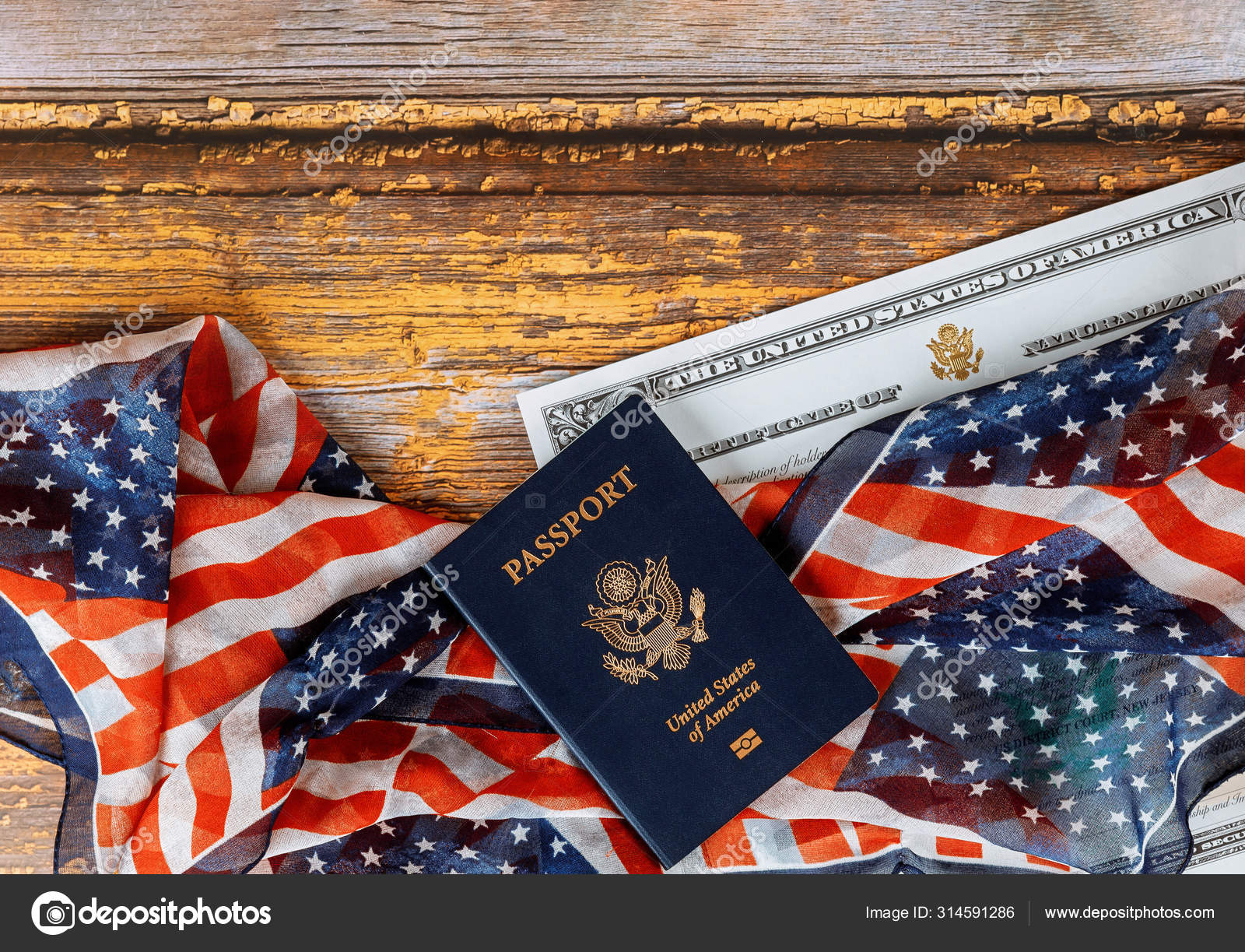 American Passport Background